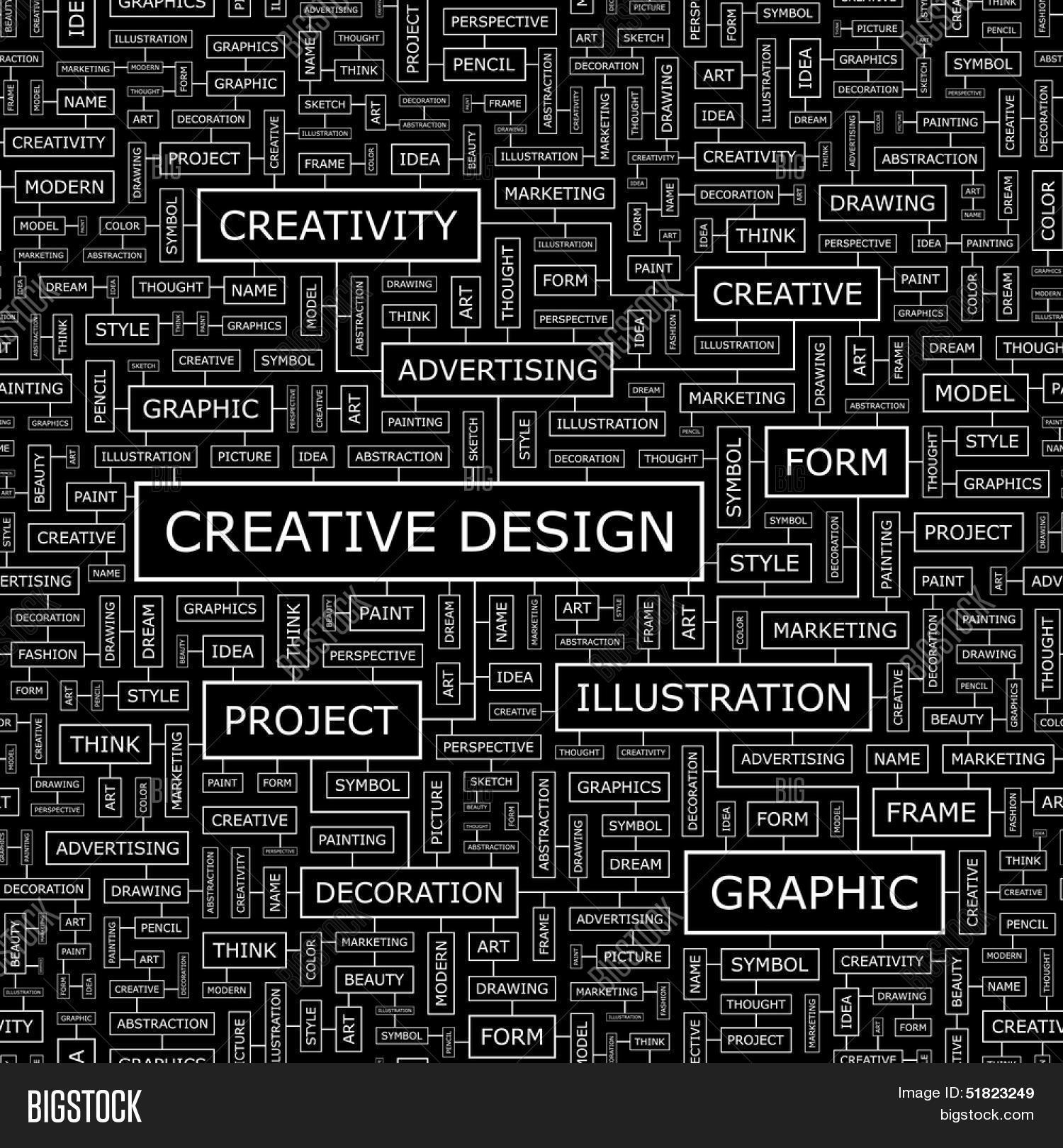 CREATIVE DESIGN. Word Vector & Photo (Free Trial) | Bigstock