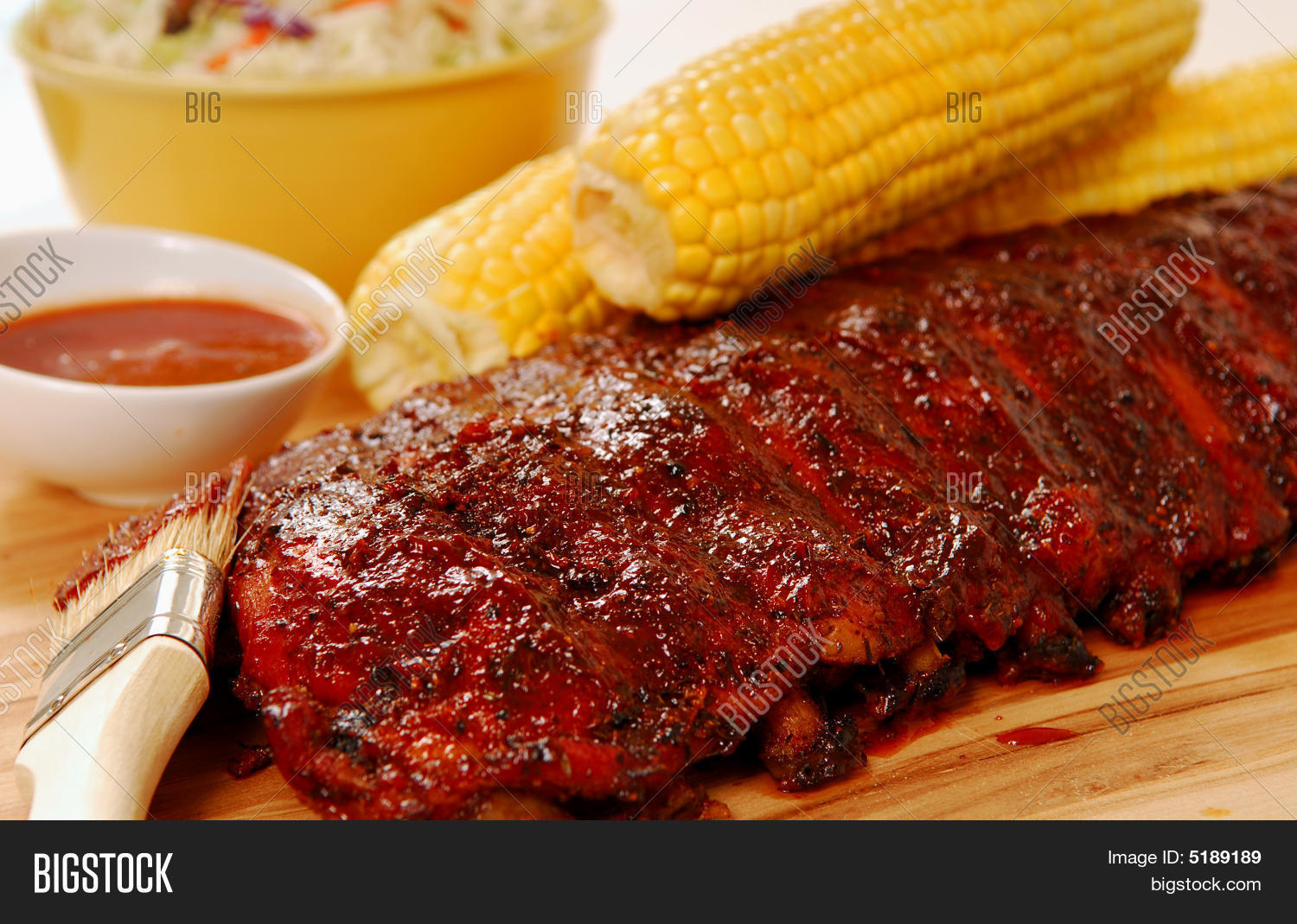 Bbq Ribs Corn Image & Photo (Free Trial) | Bigstock