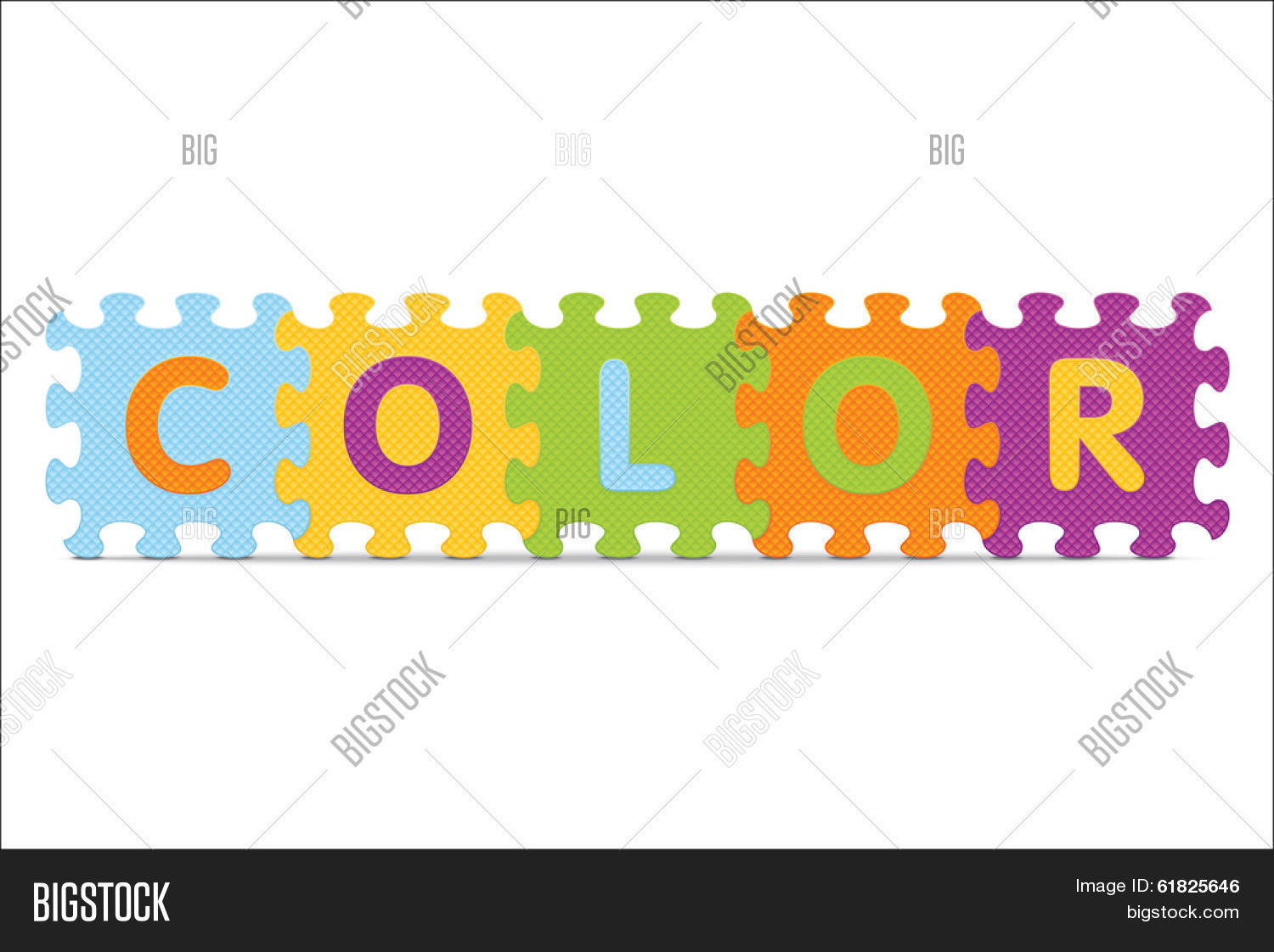 "COLOR" Written Vector & Photo (Free Trial) | Bigstock
