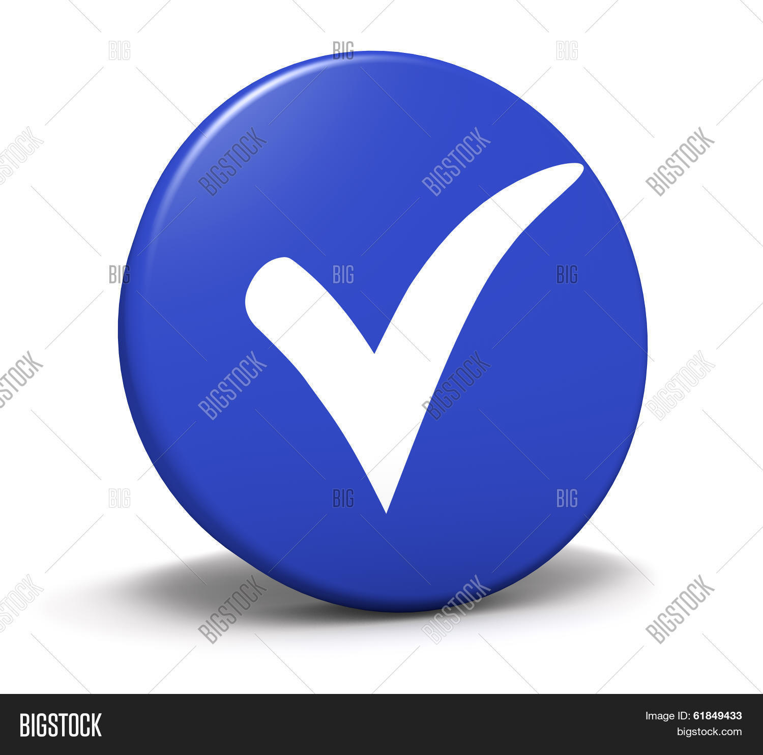 Check Mark Symbol Blue Image & Photo (Free Trial) | Bigstock