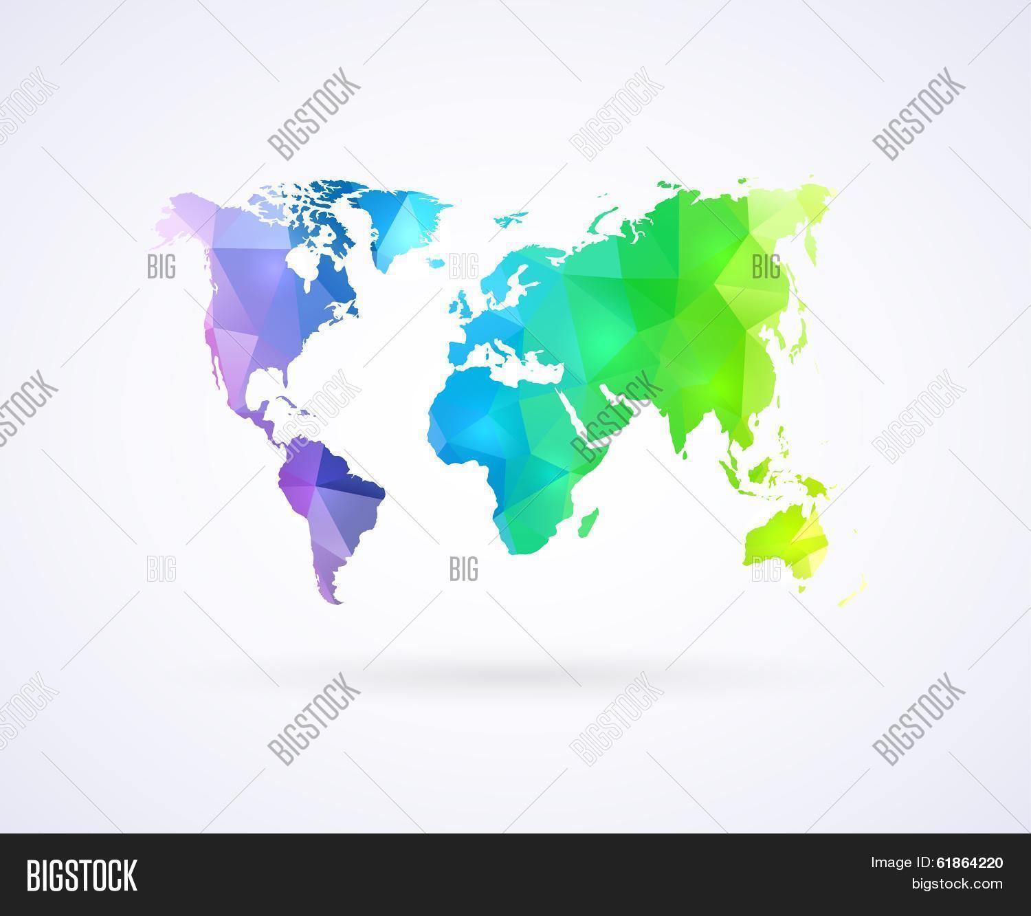 World Map Rainbow Vector & Photo (Free Trial) | Bigstock