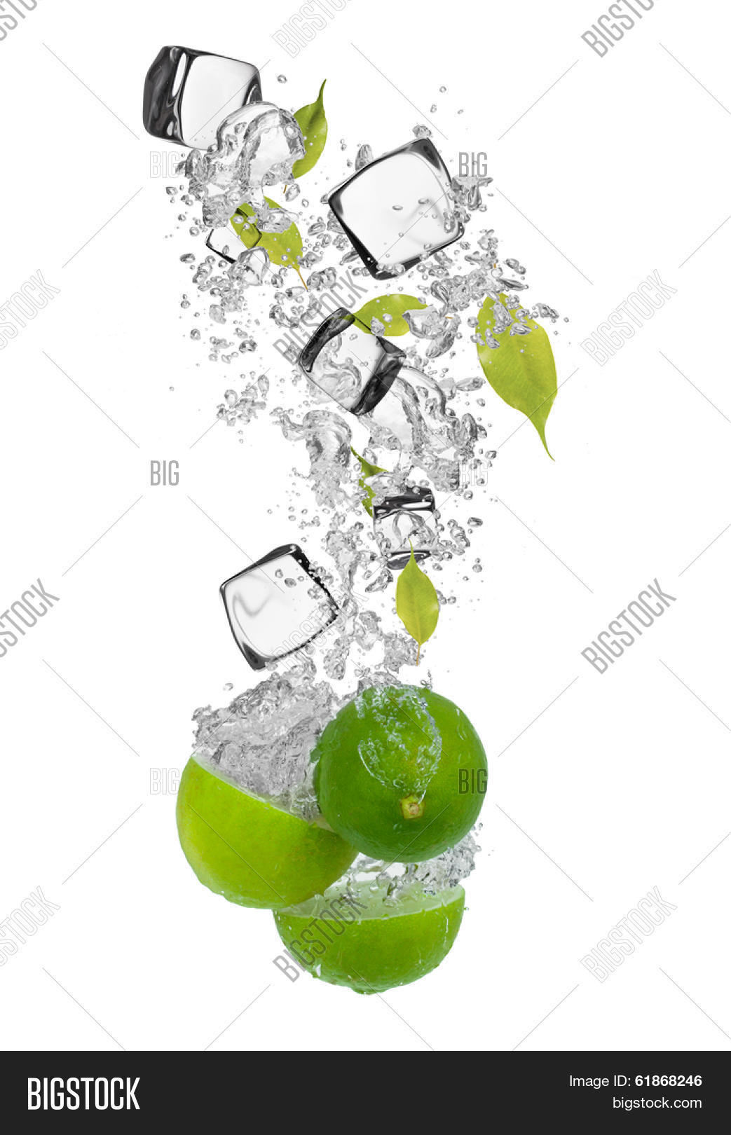 Falling Pieces Limes Image & Photo (Free Trial) | Bigstock