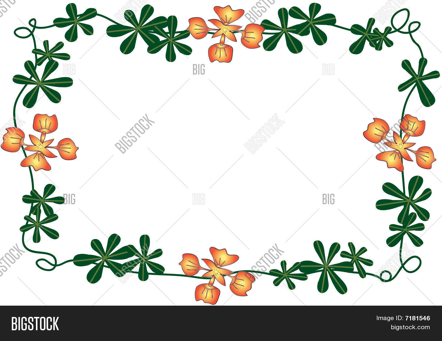 Flame Creeper Border Vector & Photo (Free Trial) | Bigstock