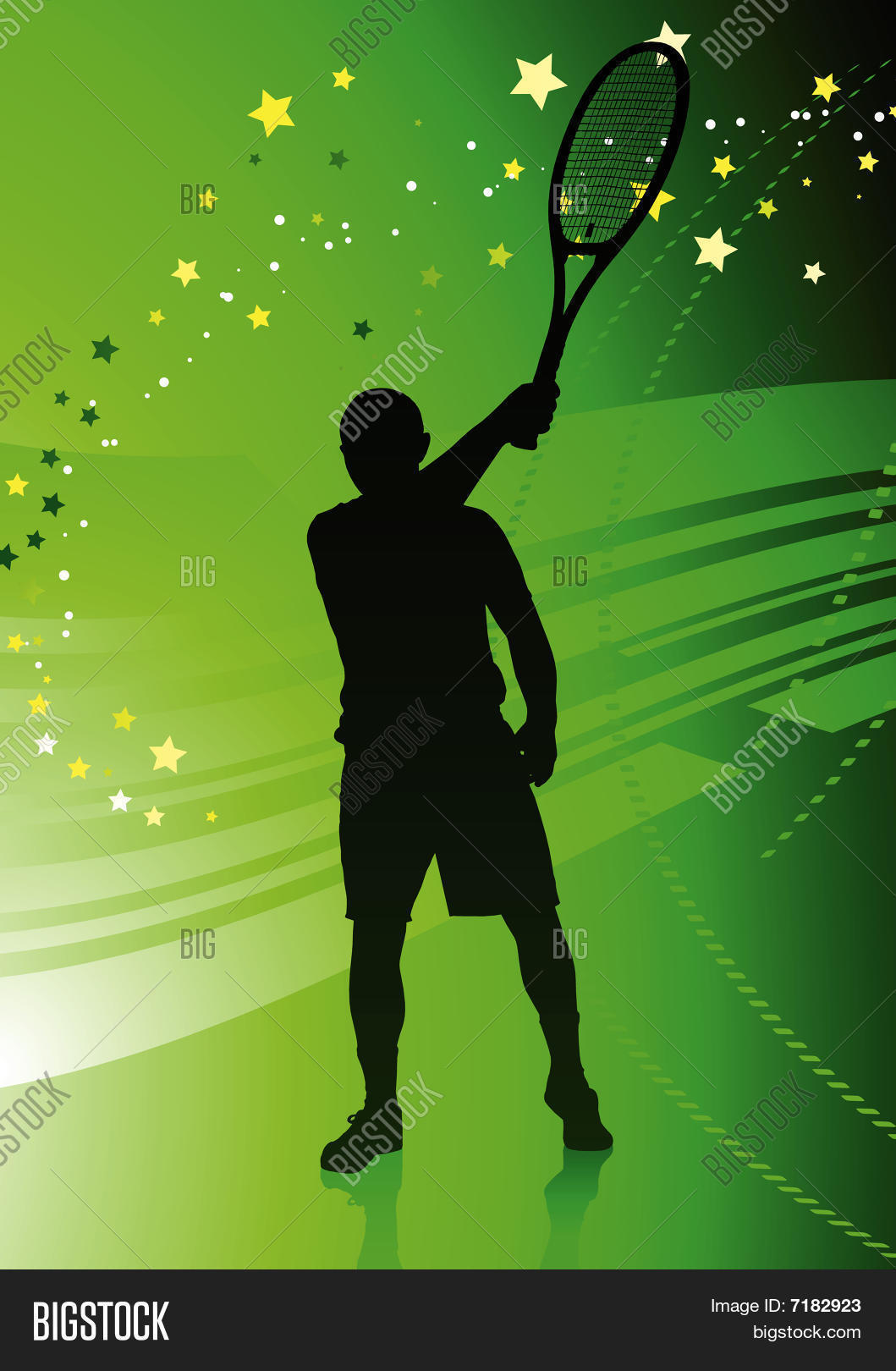 Tennis Player On Vector & Photo (Free Trial) | Bigstock