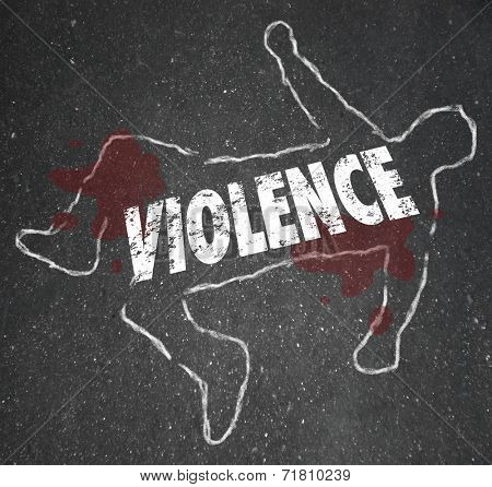Violence Word Chalk Image & Photo (Free Trial) | Bigstock