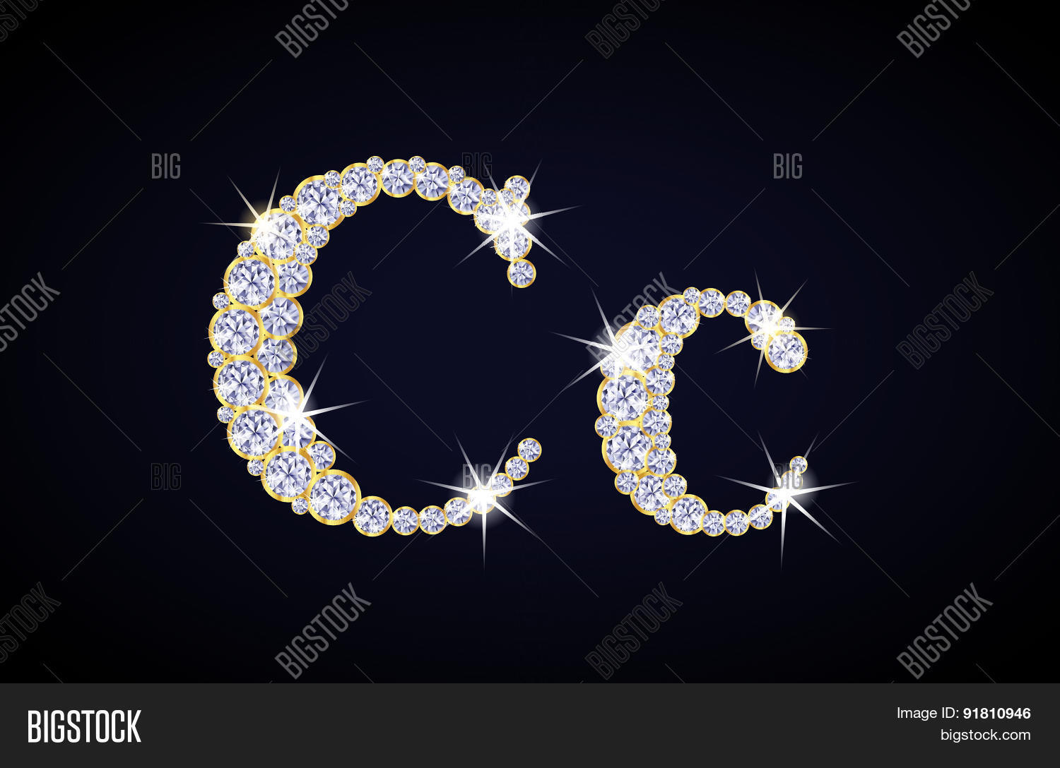 Letter "c" Composed Vector & Photo (Free Trial) | Bigstock