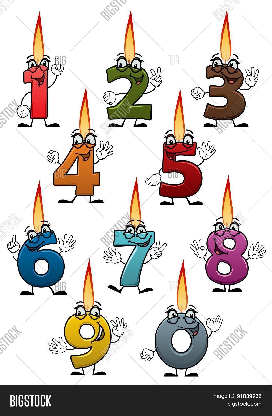 Cartoon Numbers Vector & Photo (Free Trial) | Bigstock
