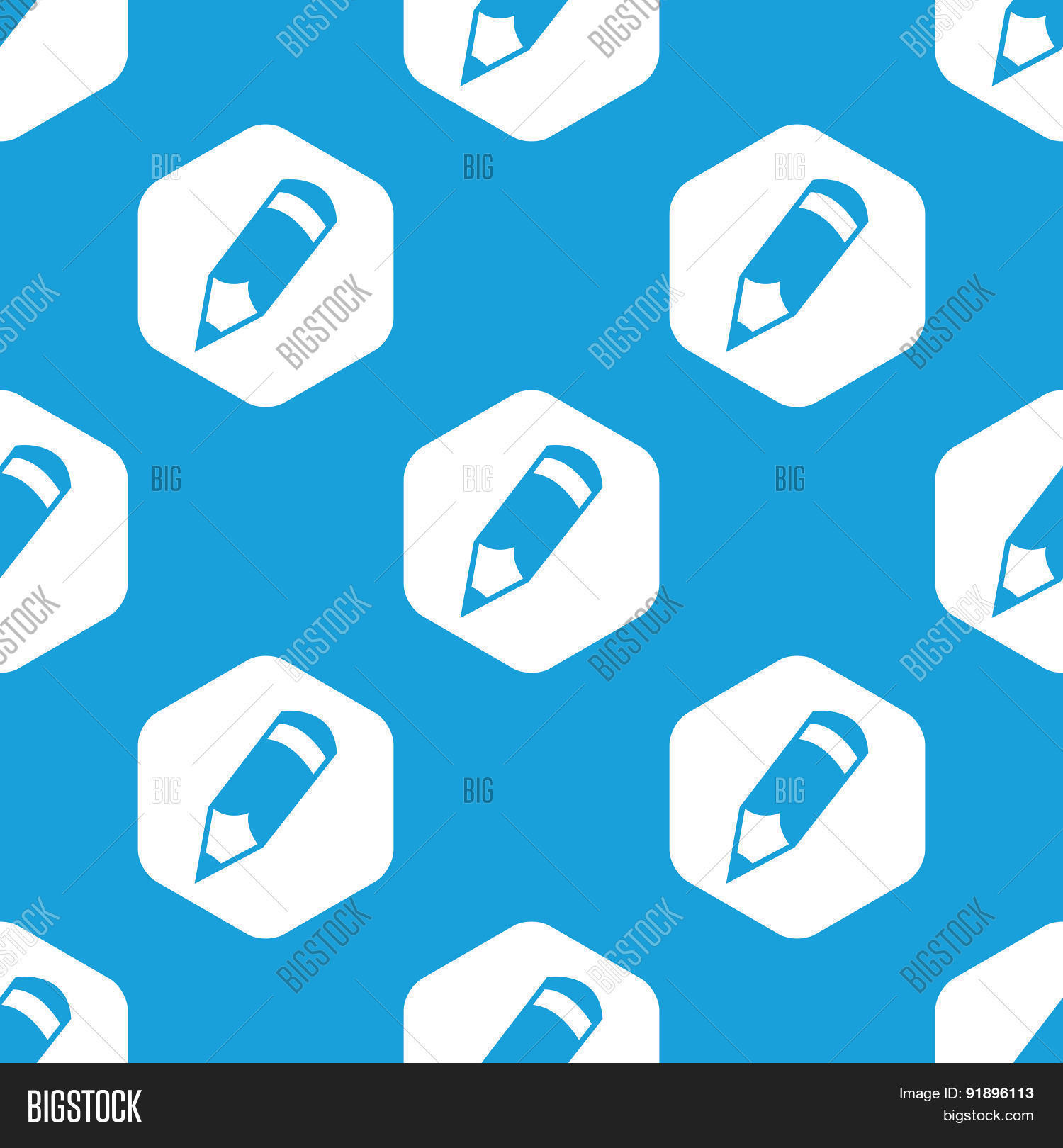 Pencil Hexagon Vector & Photo (Free Trial) | Bigstock