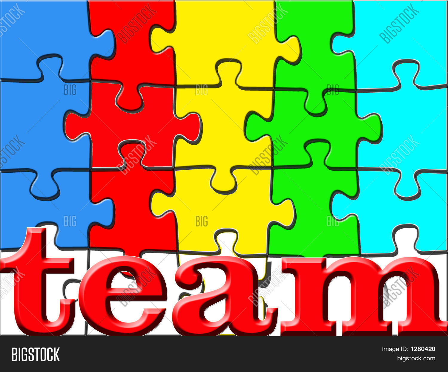 Team Puzzle Image & Photo (Free Trial) | Bigstock