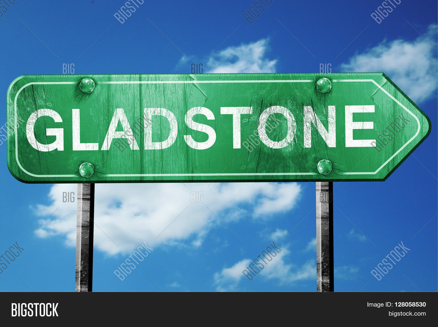 Gladstone Road Sign , Image & Photo (Free Trial) | Bigstock