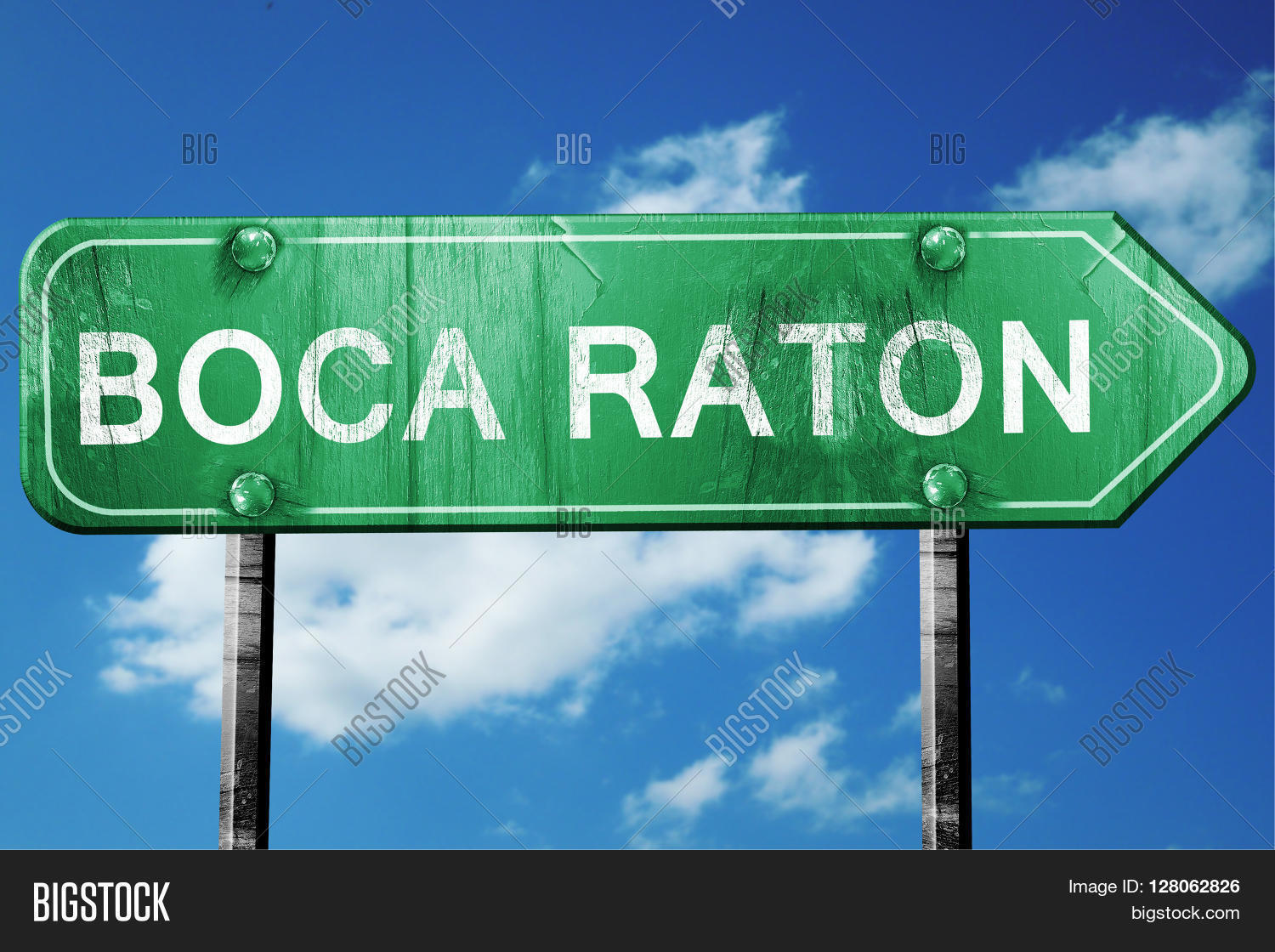 Boca Raton Road Sign Image & Photo (Free Trial) | Bigstock