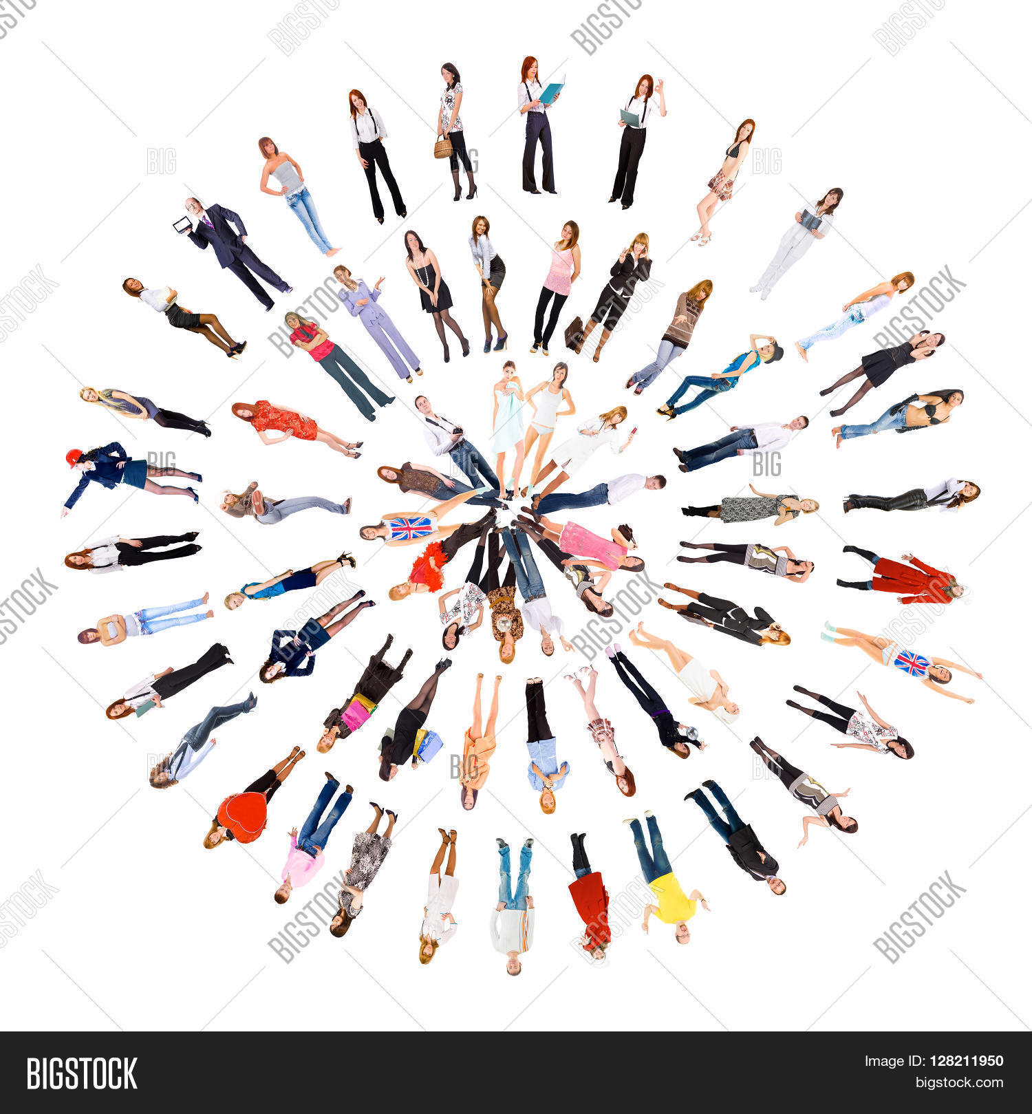 Big Group Isolated Image & Photo (Free Trial) | Bigstock