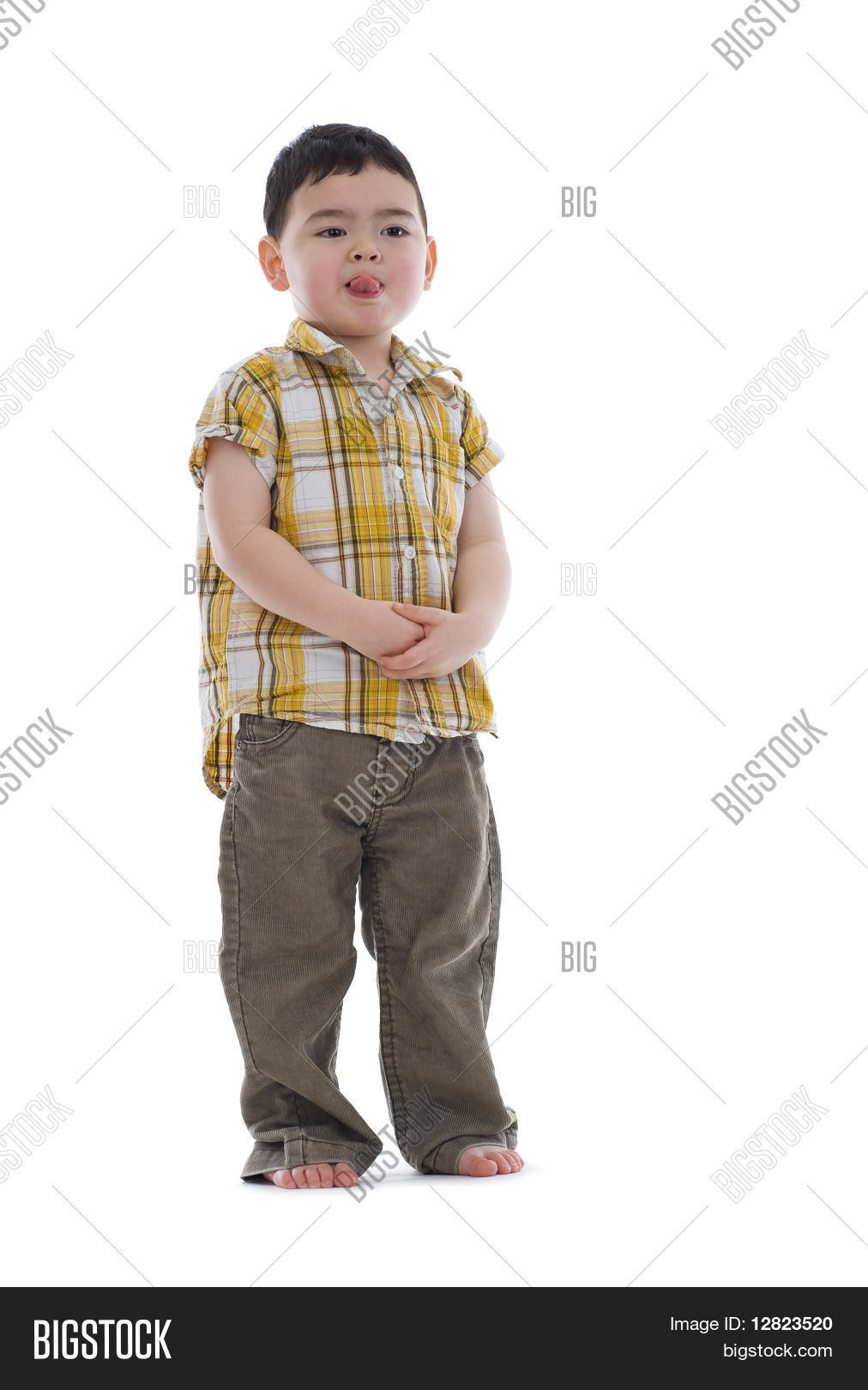 Cute Kid Sticking Out Image & Photo (Free Trial) | Bigstock