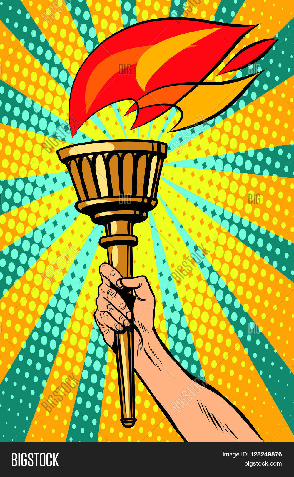 Vector Torch Fire Vector & Photo (Free Trial) | Bigstock