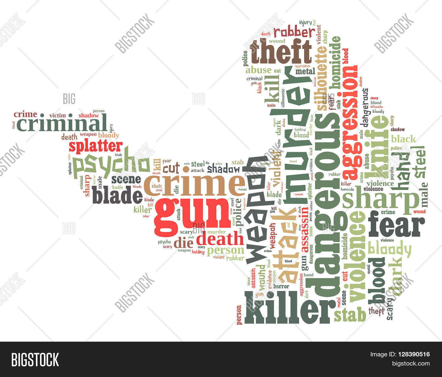 Gun Murder, Word Cloud Image & Photo (Free Trial) | Bigstock