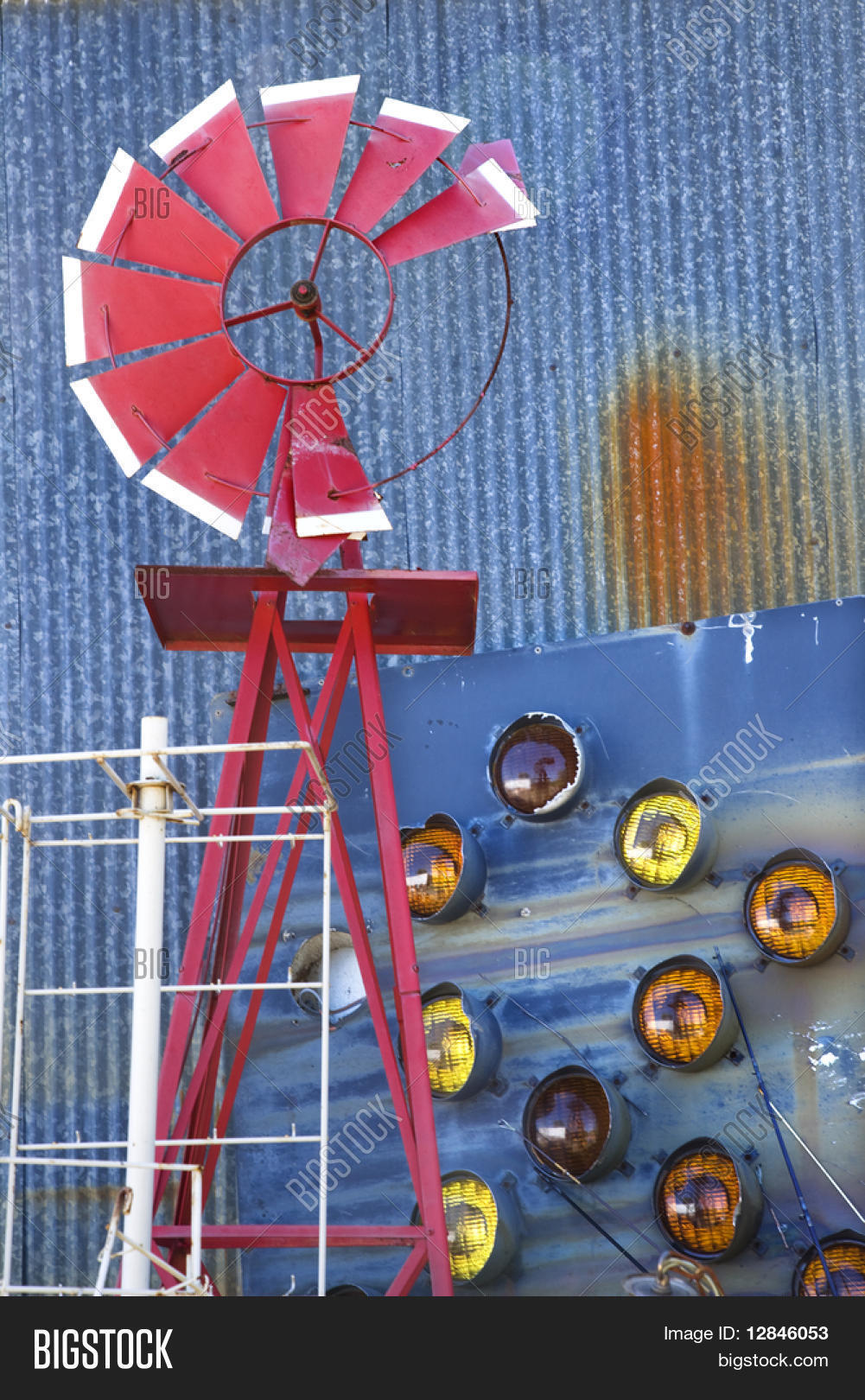 Broken Red Windmill Image & Photo (Free Trial) | Bigstock