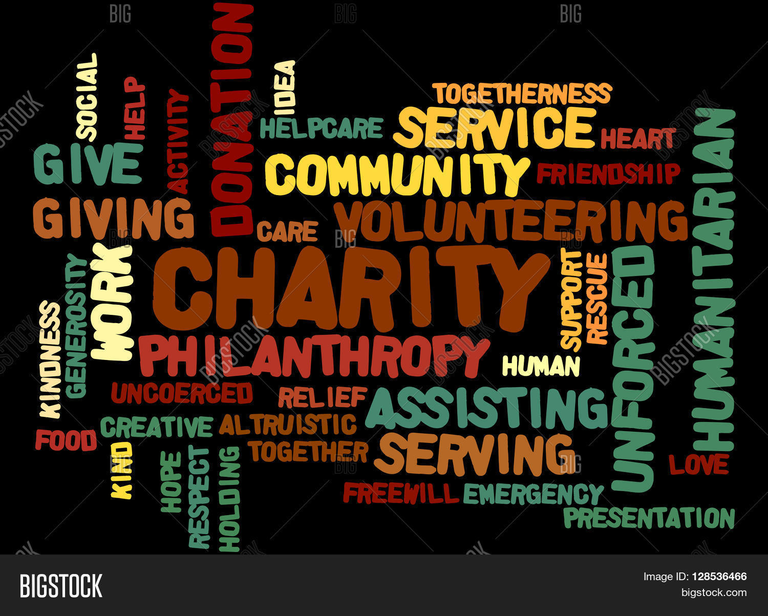 Charity, Word Cloud Image & Photo (Free Trial) | Bigstock