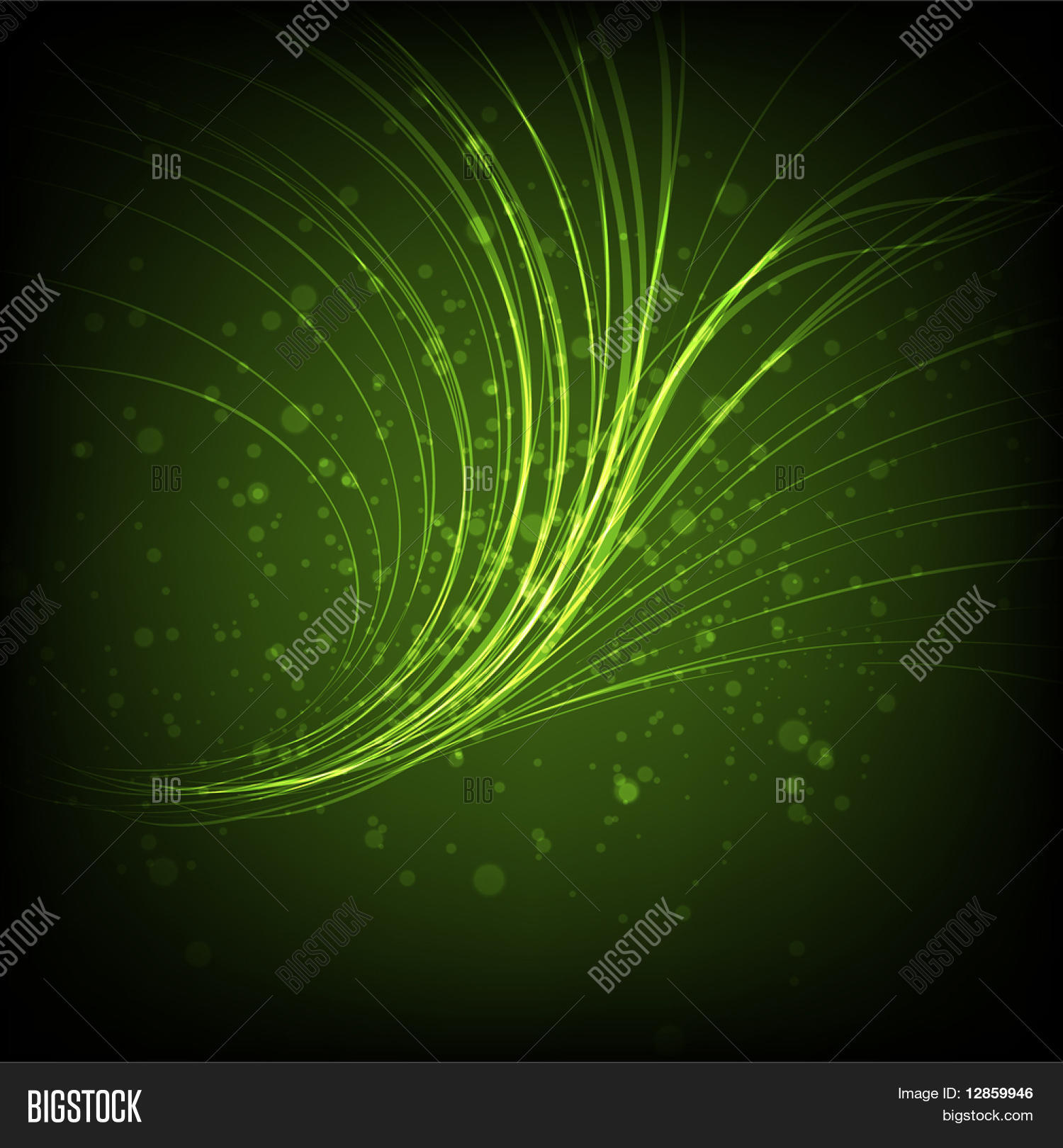 Green Waveform Vector Vector & Photo (Free Trial) | Bigstock