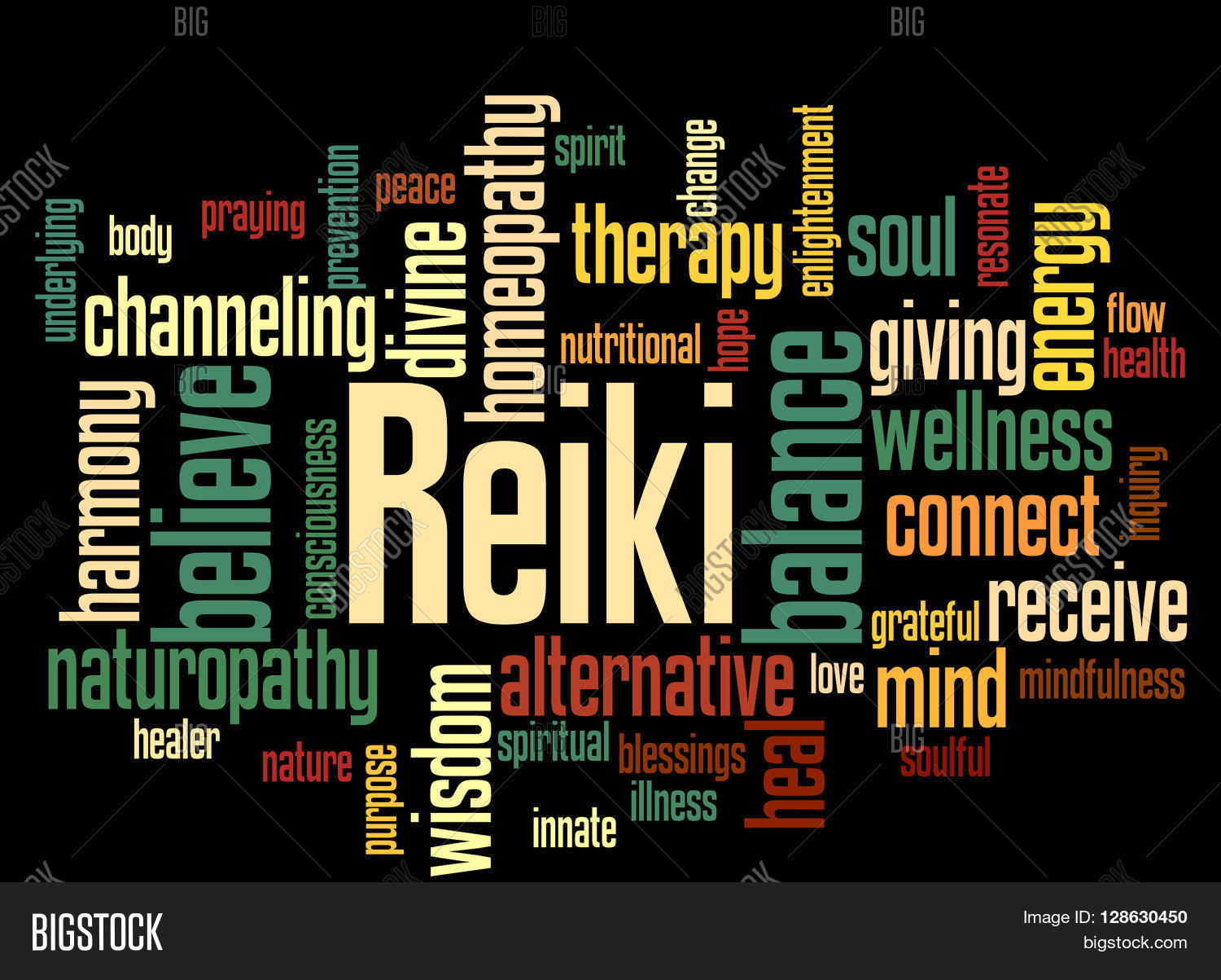 Reiki, Word Cloud Image & Photo (Free Trial) | Bigstock