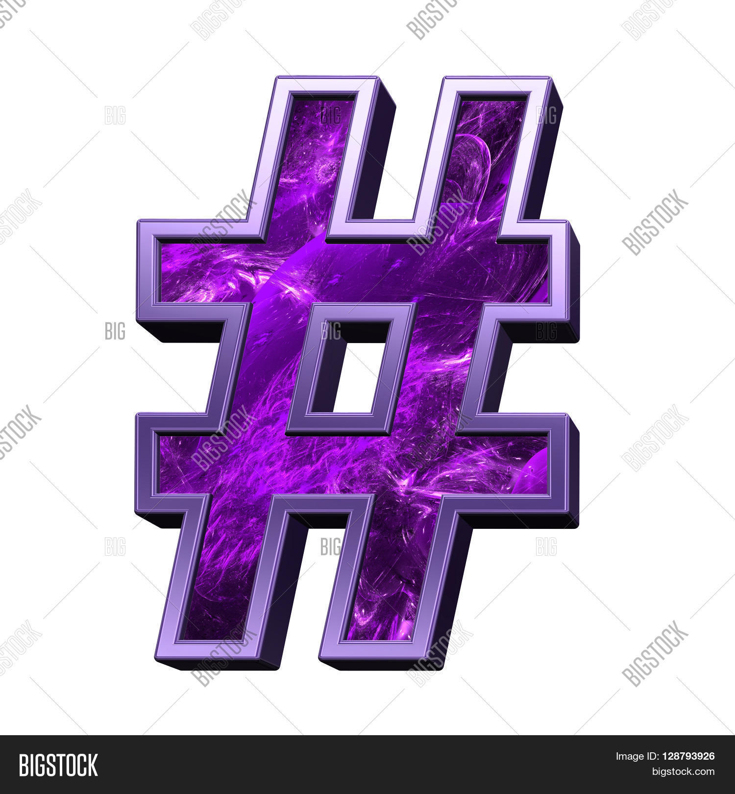 Number Sign Purple Image & Photo (Free Trial) | Bigstock