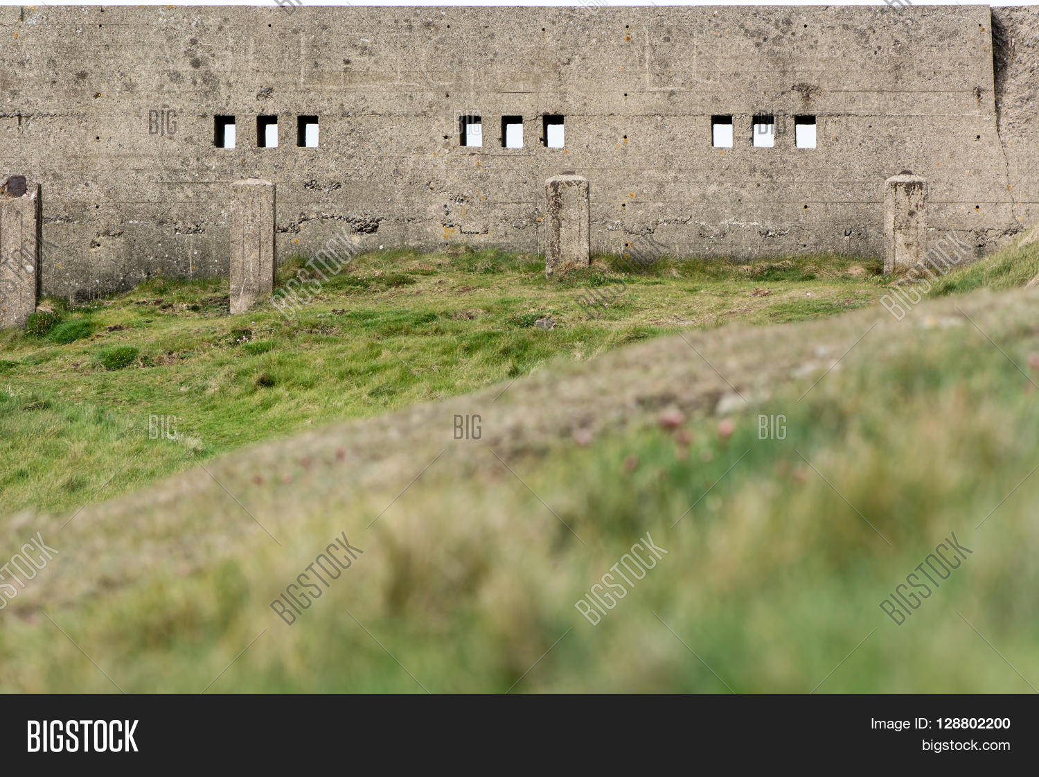 Concrete Wall Ports Image & Photo (Free Trial) | Bigstock
