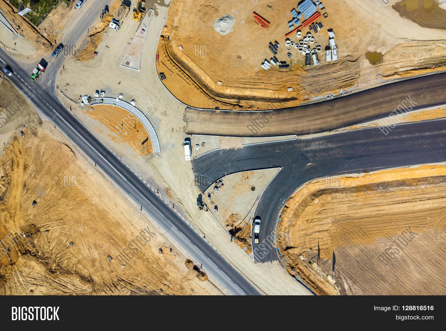 New Road Construction Image & Photo (Free Trial) | Bigstock