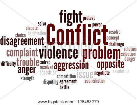 Conflict, Word Cloud Image & Photo (Free Trial) | Bigstock