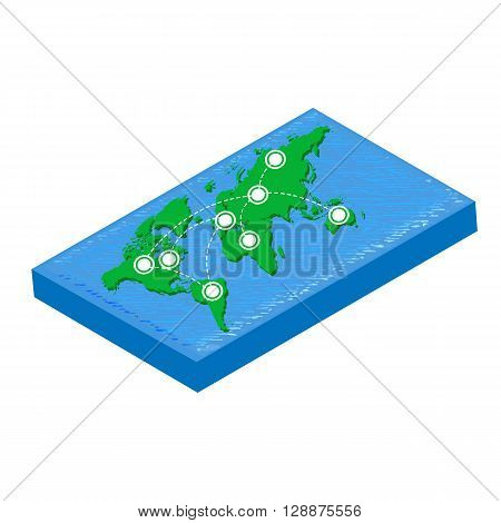 World Map Isometric. Vector & Photo (Free Trial) | Bigstock