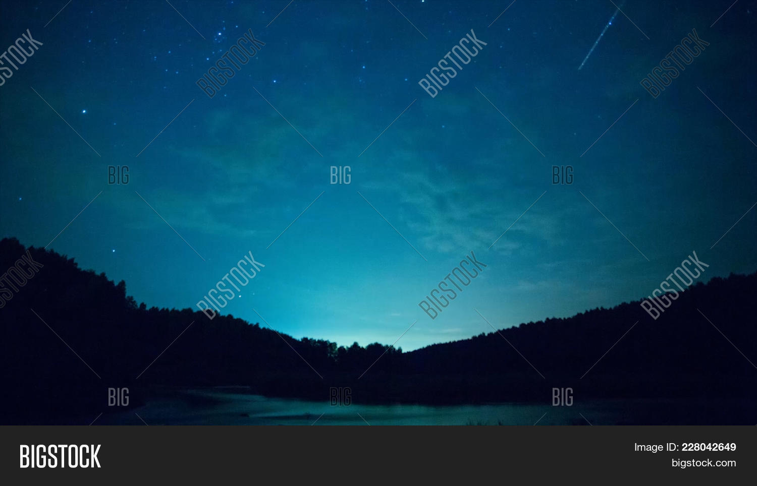 Stars Over Lake Summer Image & Photo (Free Trial) | Bigstock