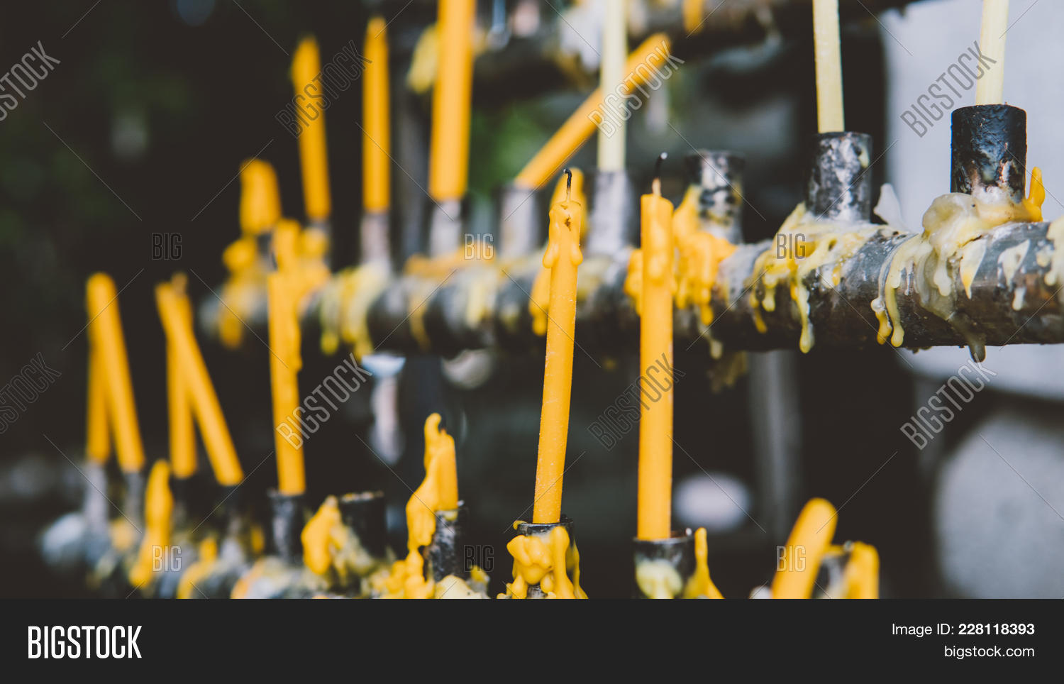 Burning Wax Candles Image & Photo (Free Trial) | Bigstock