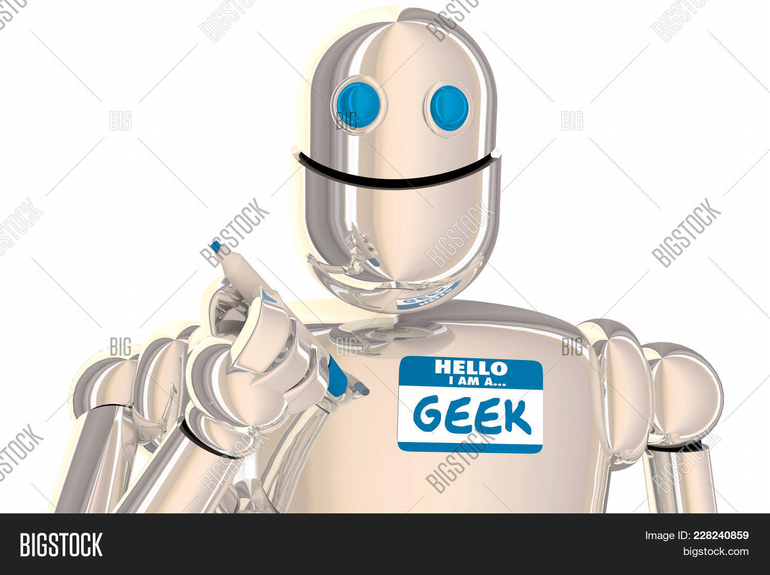 Geek Robot Nerd Image & Photo (Free Trial) | Bigstock