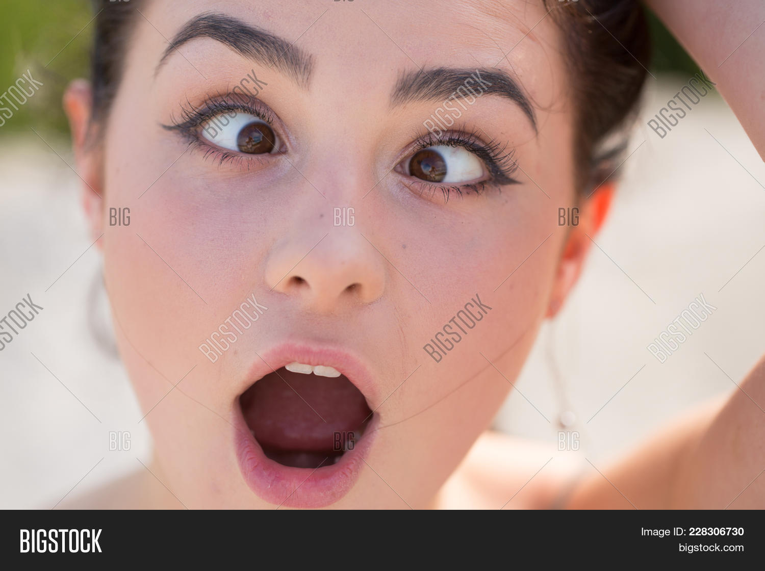 Girl Make Cross Eyed Image And Photo Free Trial Bigstock