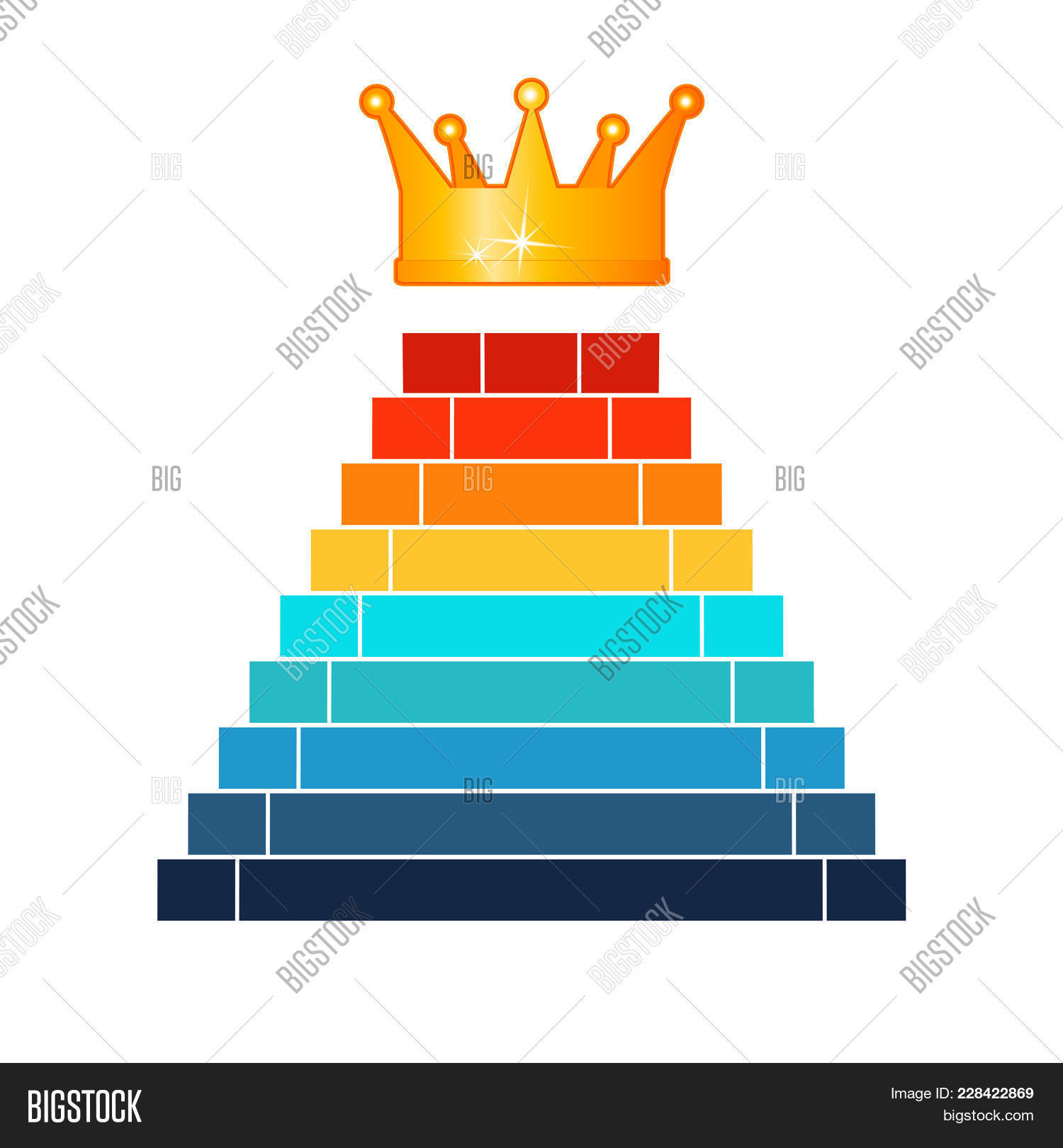 Pyramid 9 Steps Image & Photo (Free Trial) | Bigstock