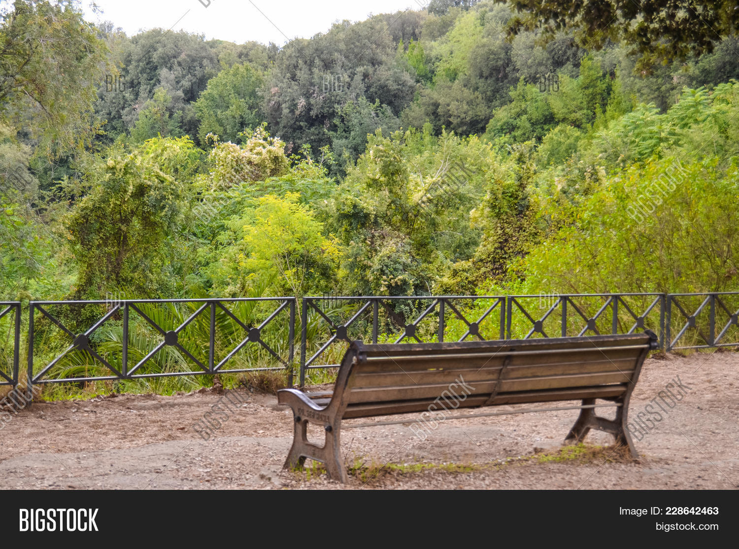 Close Metal Park Bench Image & Photo (Free Trial) | Bigstock