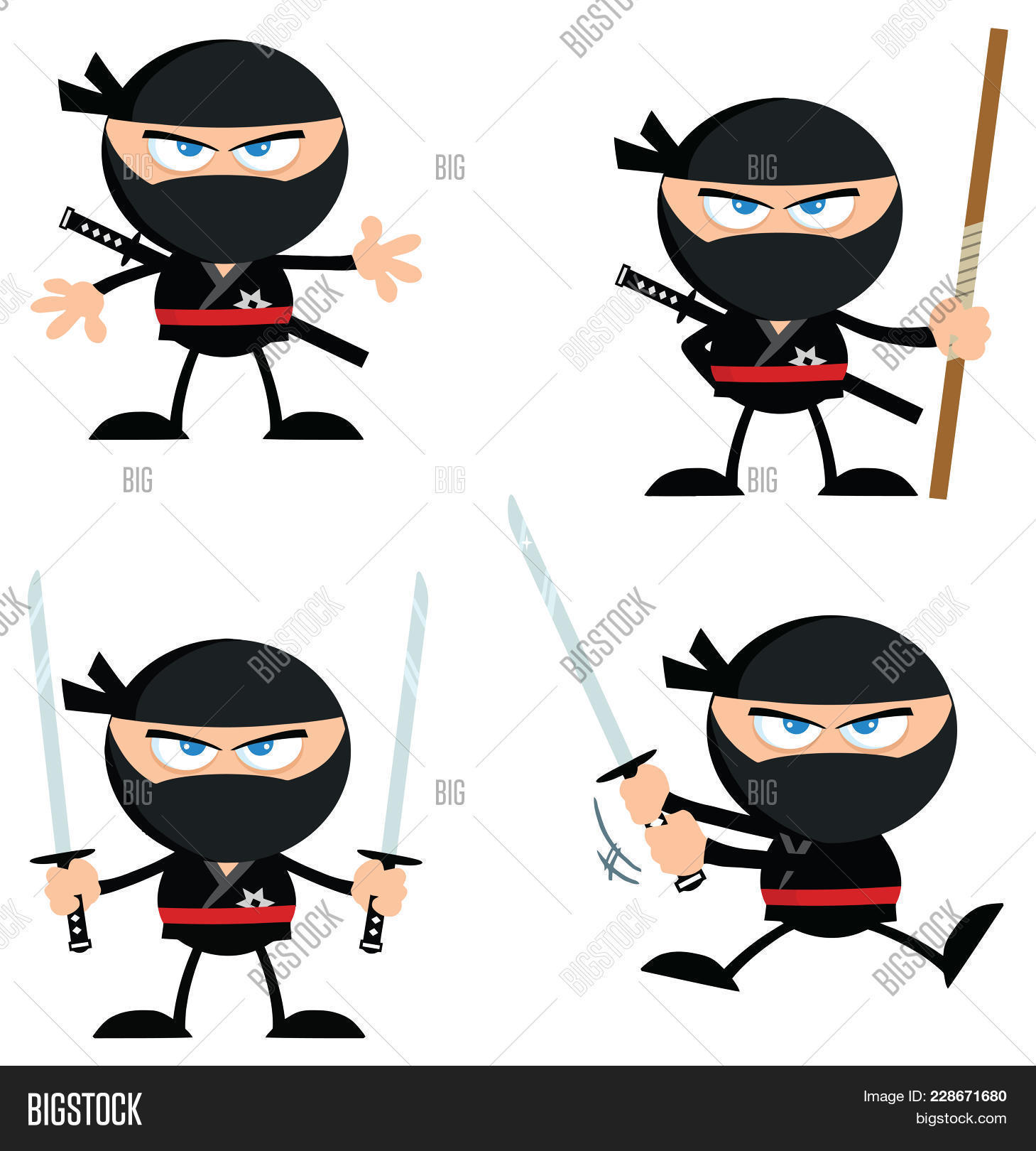 Ninja Warrior Cartoon Image & Photo (Free Trial) | Bigstock