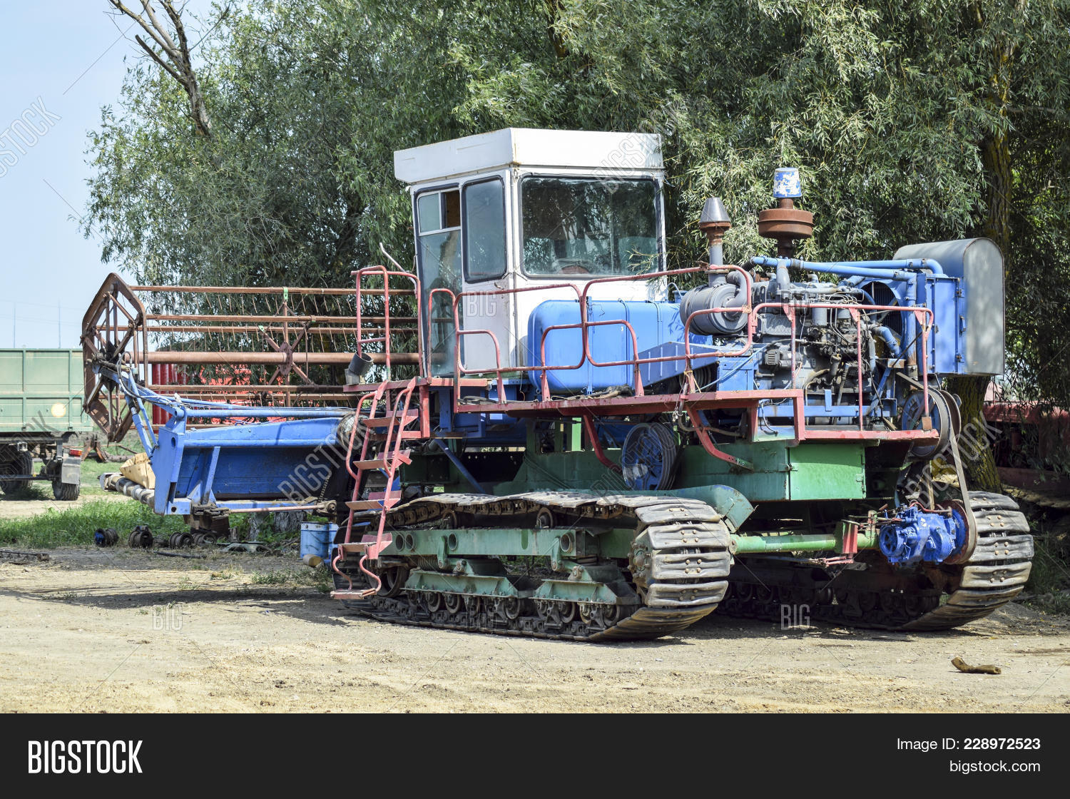 Rice Header Combine Image & Photo (Free Trial) | Bigstock