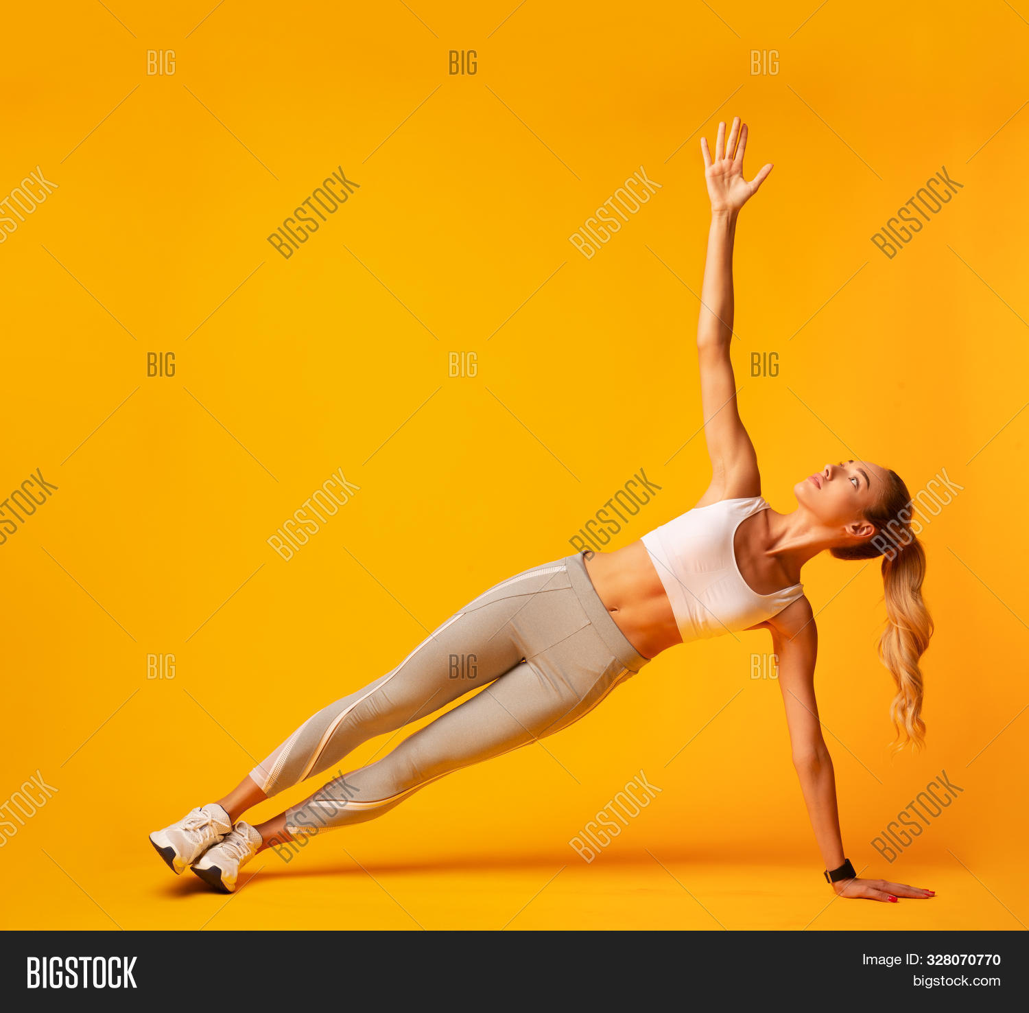 Sporty Girl Doing Side Image & Photo (Free Trial) | Bigstock