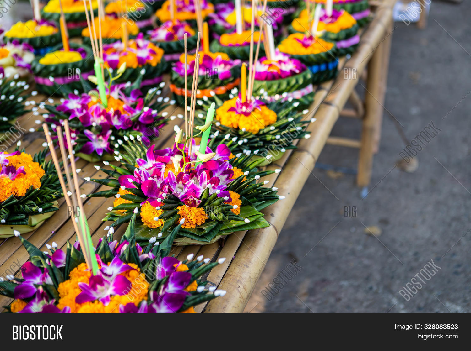 Krathong Floating Image & Photo (Free Trial) | Bigstock