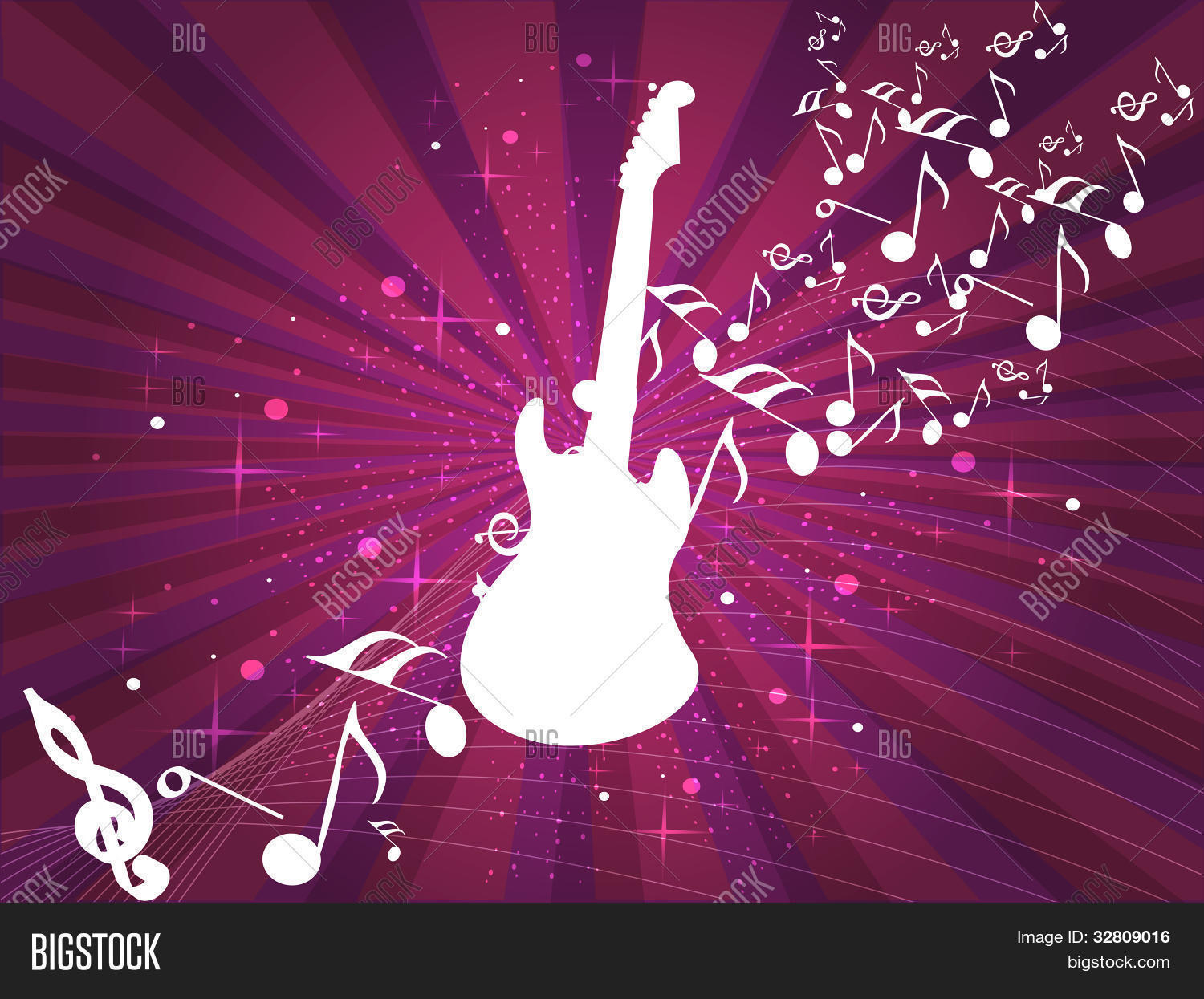 Vector y foto Retro Fondo Musical (prueba gratis) | Bigstock