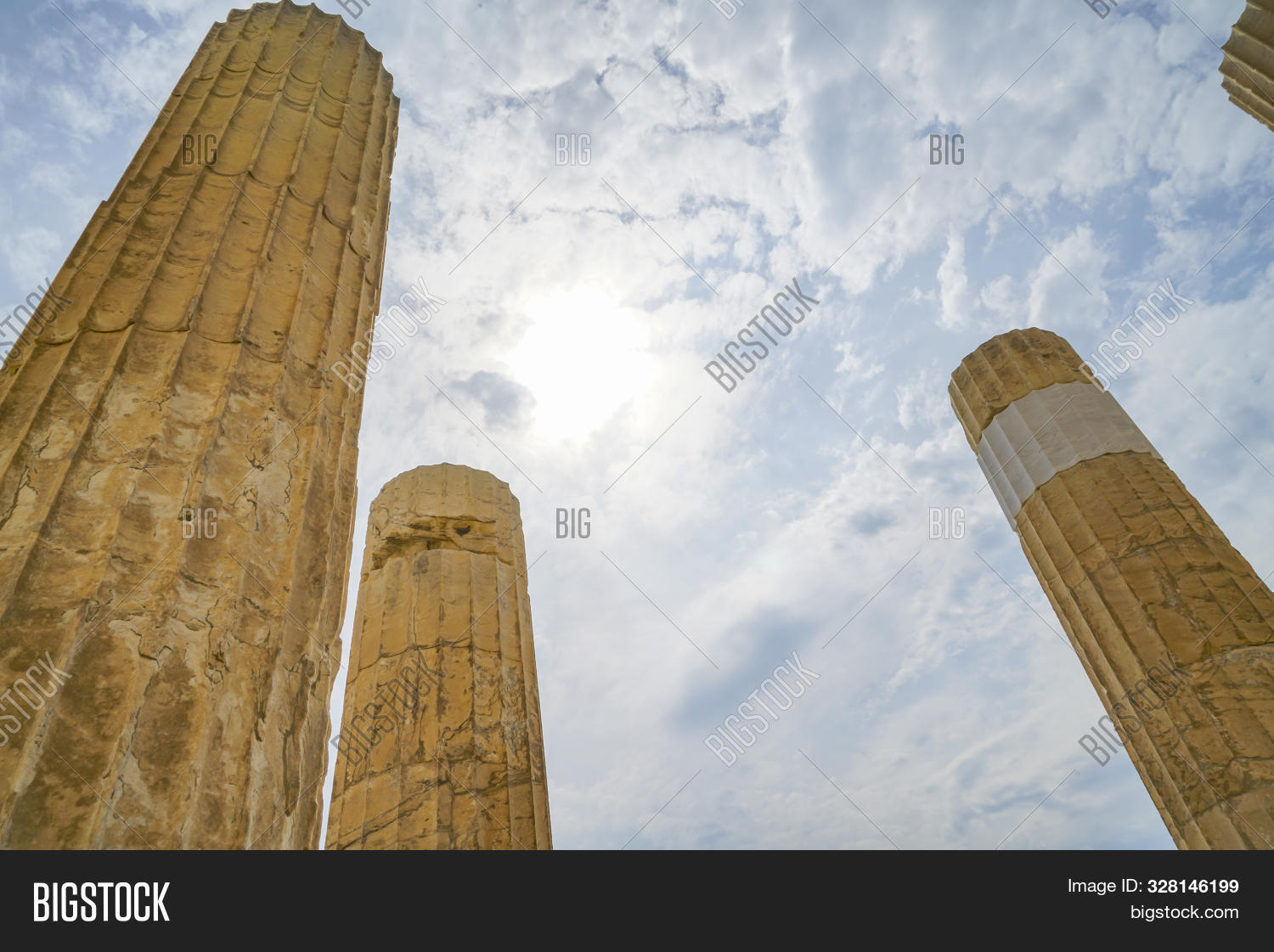 Doric Pillars Towering Image & Photo (Free Trial) | Bigstock