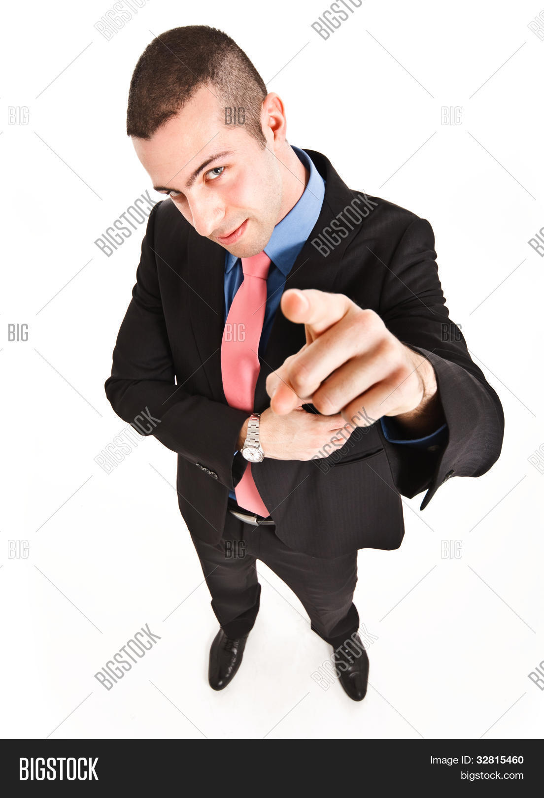 Funny Man Pointing His Image & Photo (Free Trial) | Bigstock