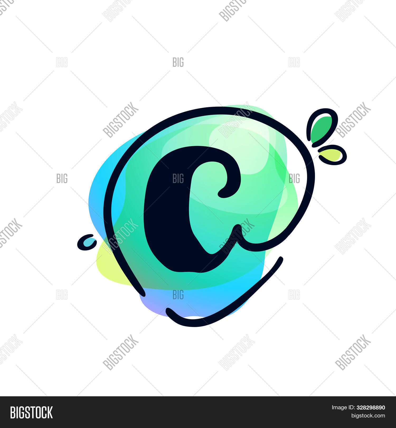 C Letter Stroke Logo Vector & Photo (Free Trial) | Bigstock