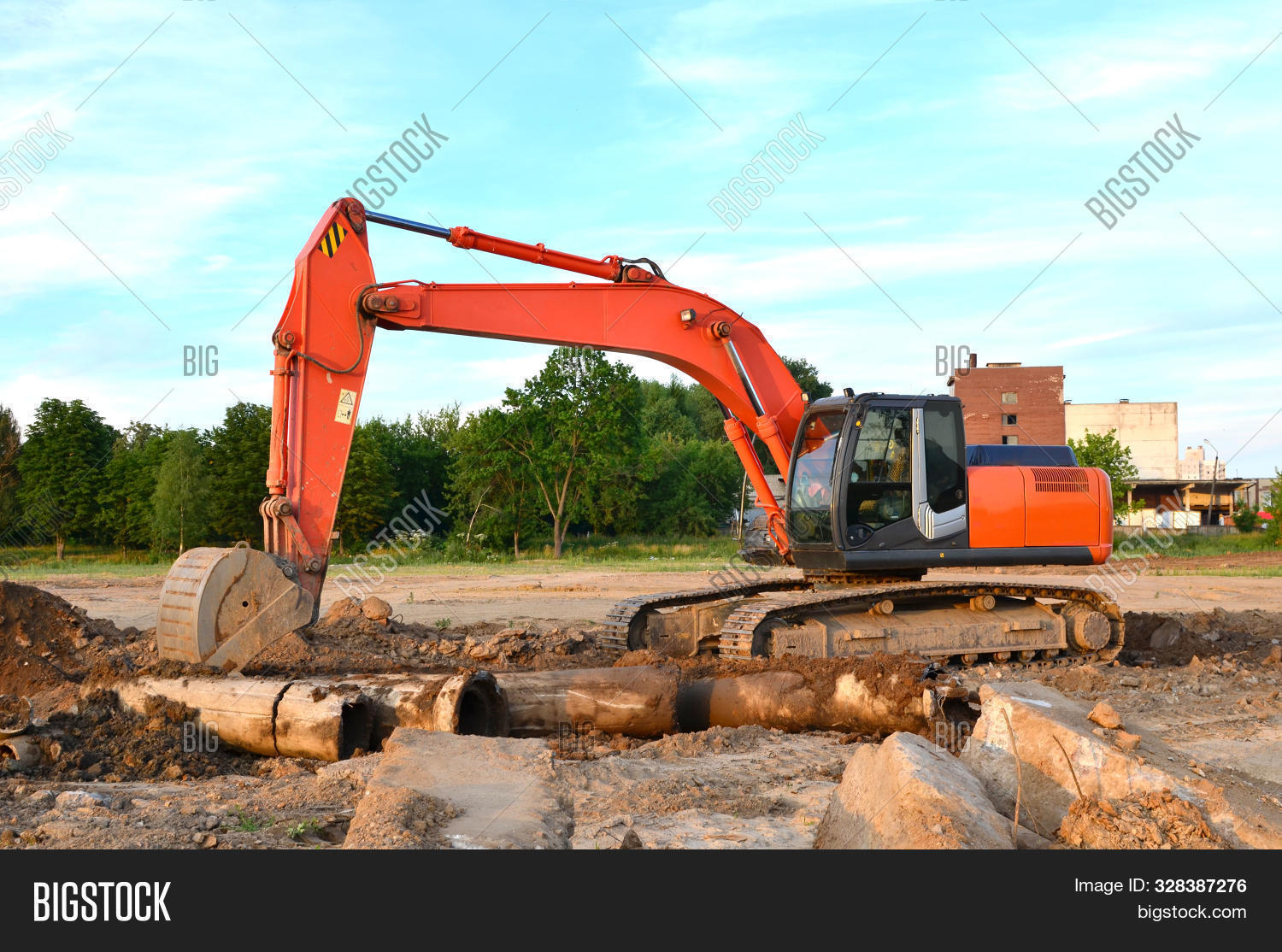 Excavator Construction Image & Photo (Free Trial) | Bigstock