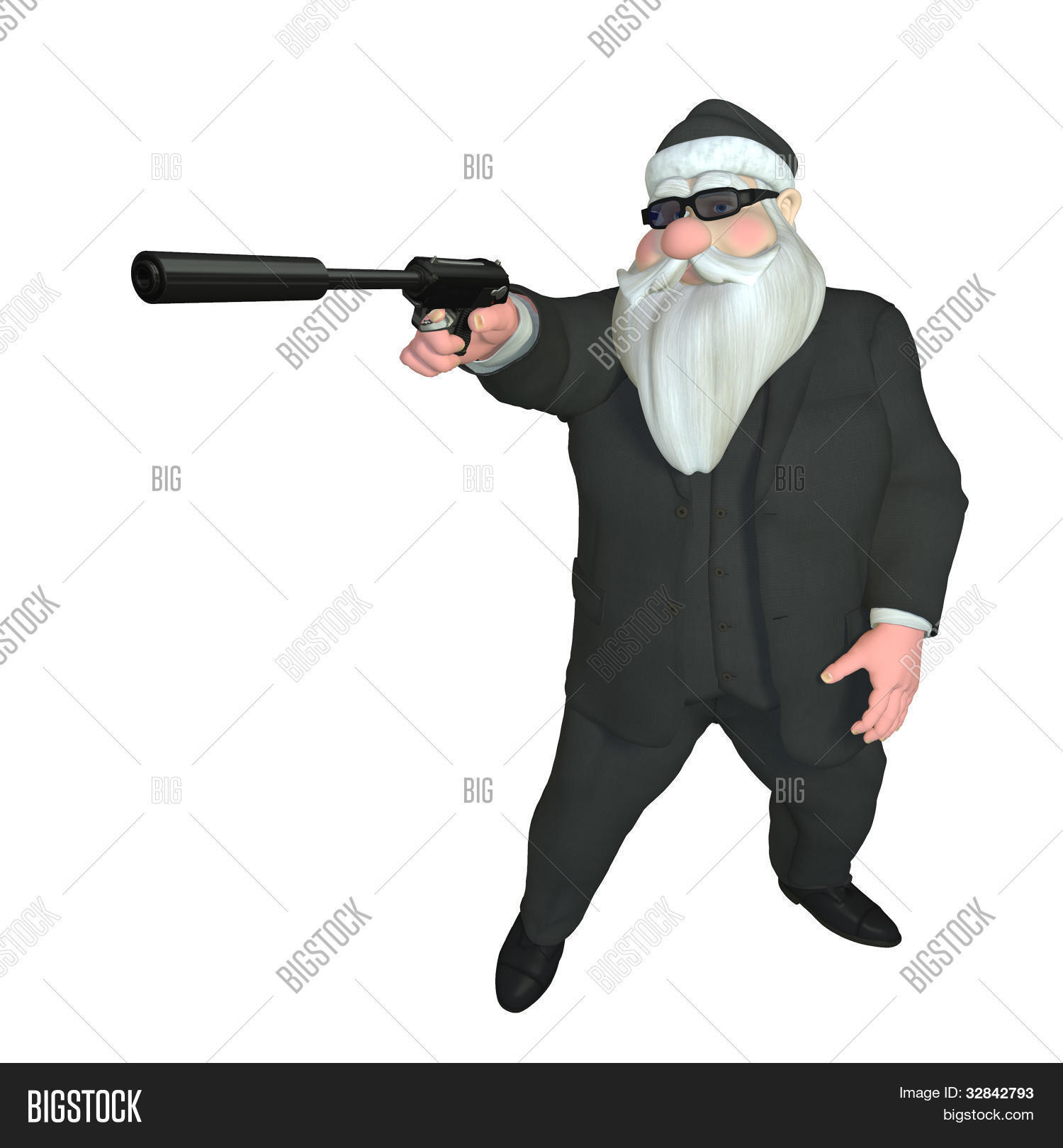 Secret Agent Santa Image & Photo (Free Trial) | Bigstock