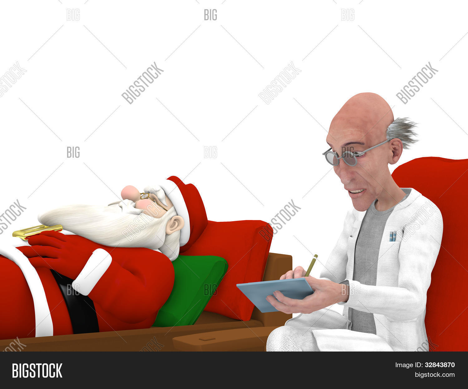 Santa Psychologist Image & Photo (Free Trial) | Bigstock