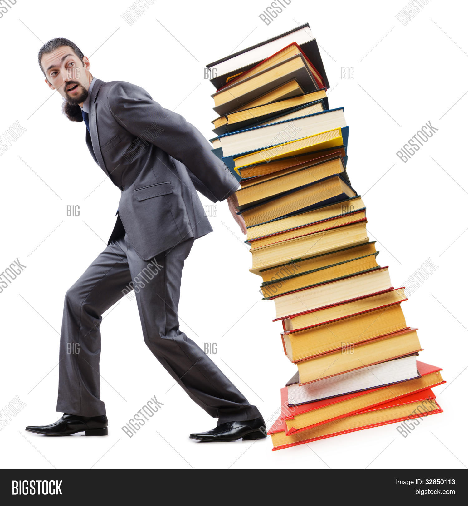Businessman Books On Image & Photo (Free Trial) | Bigstock