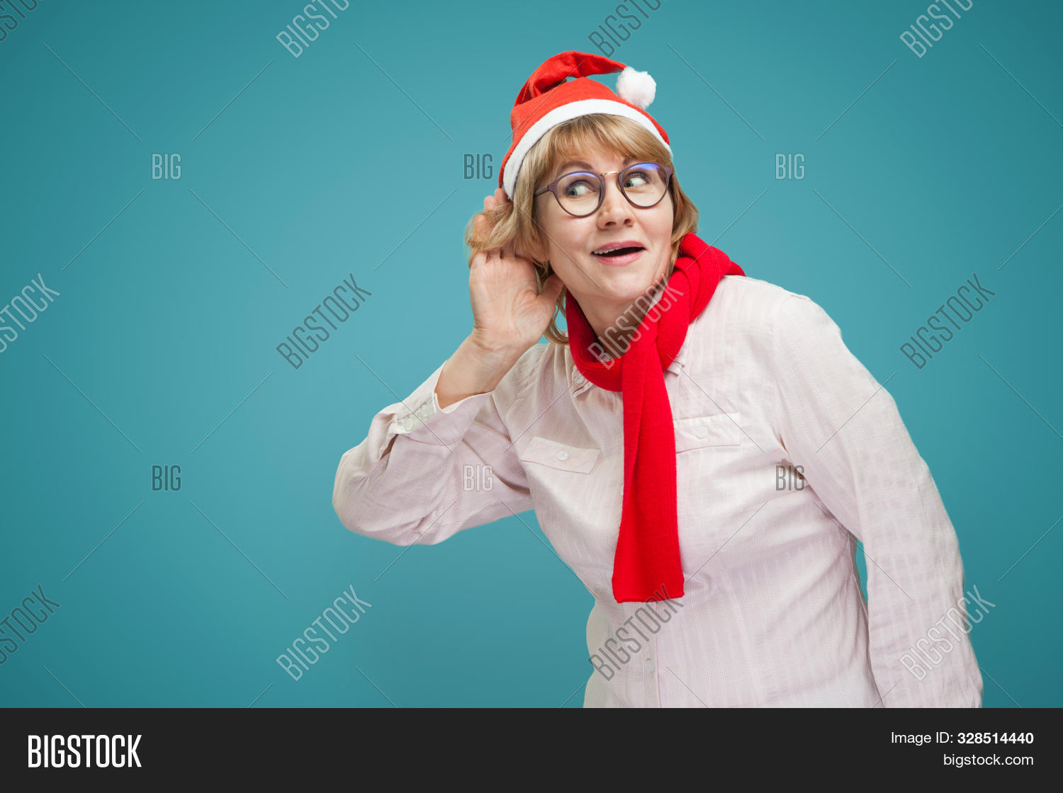 Woman Eavesdropping. Image & Photo (Free Trial) | Bigstock