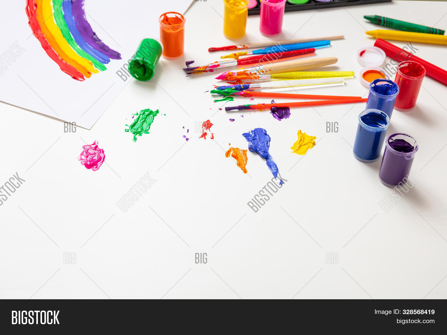Colorful Finger Paints Image & Photo (Free Trial) | Bigstock