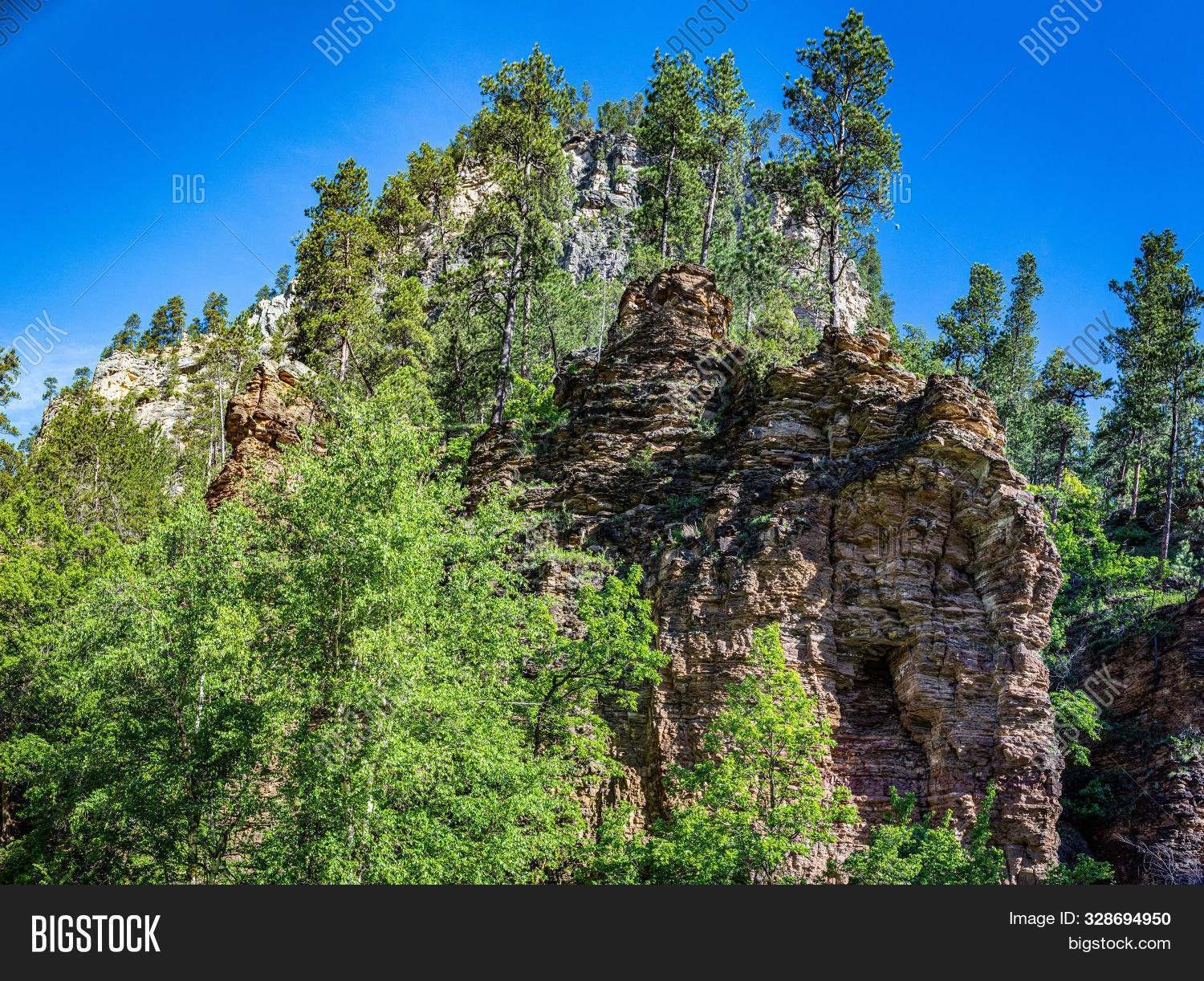 High Limestone Cliffs Image & Photo (Free Trial) | Bigstock