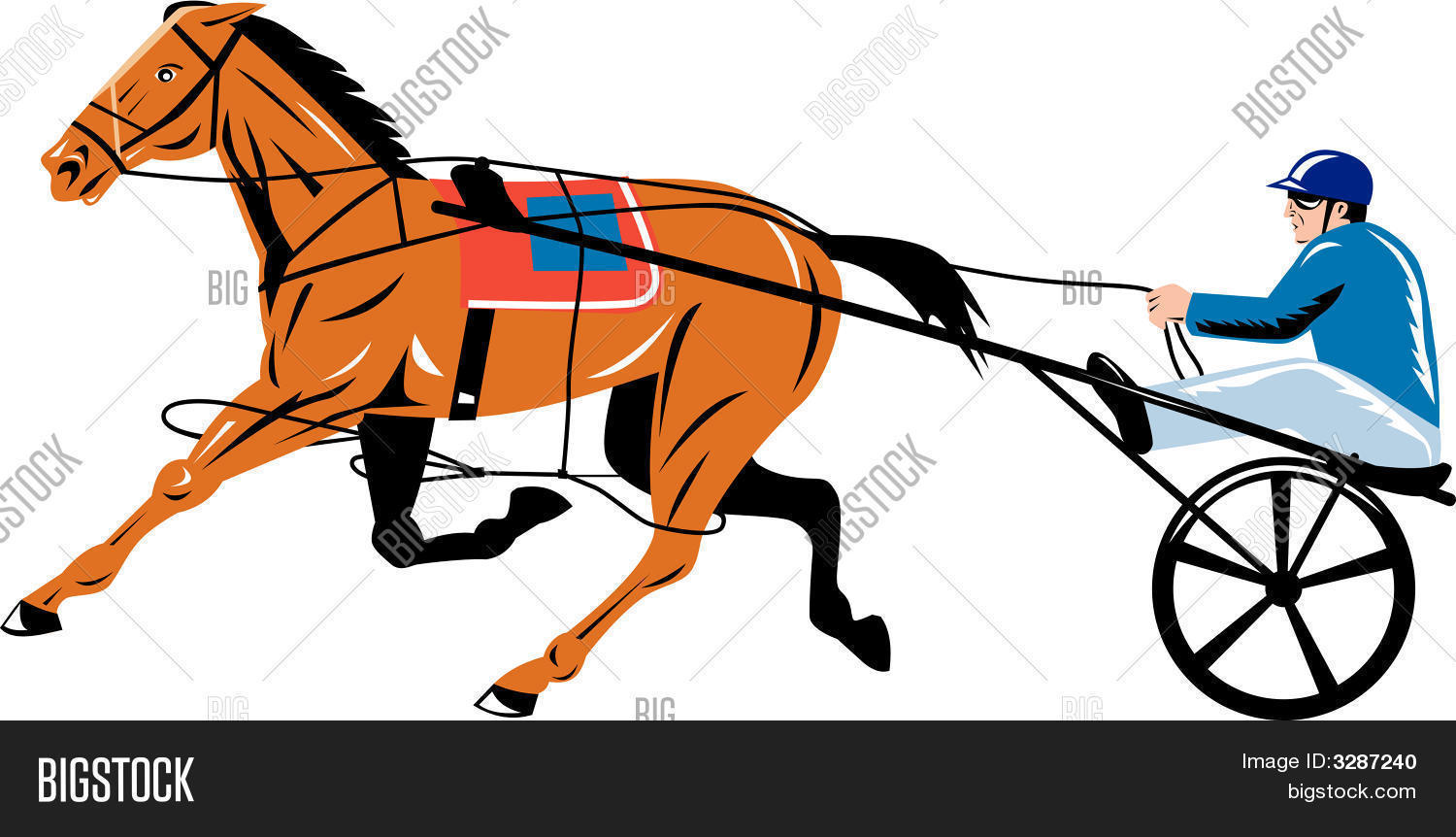 Harness Racing Vector & Photo (Free Trial) | Bigstock